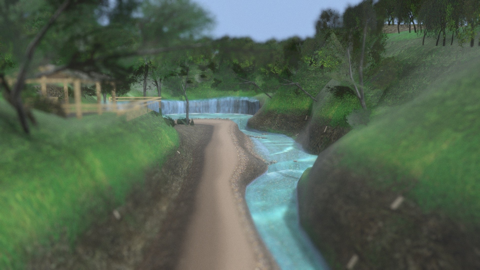 River scene - Download Free 3D model by Katydid (@Katydid.) [93b3dbb] - Sketchfab