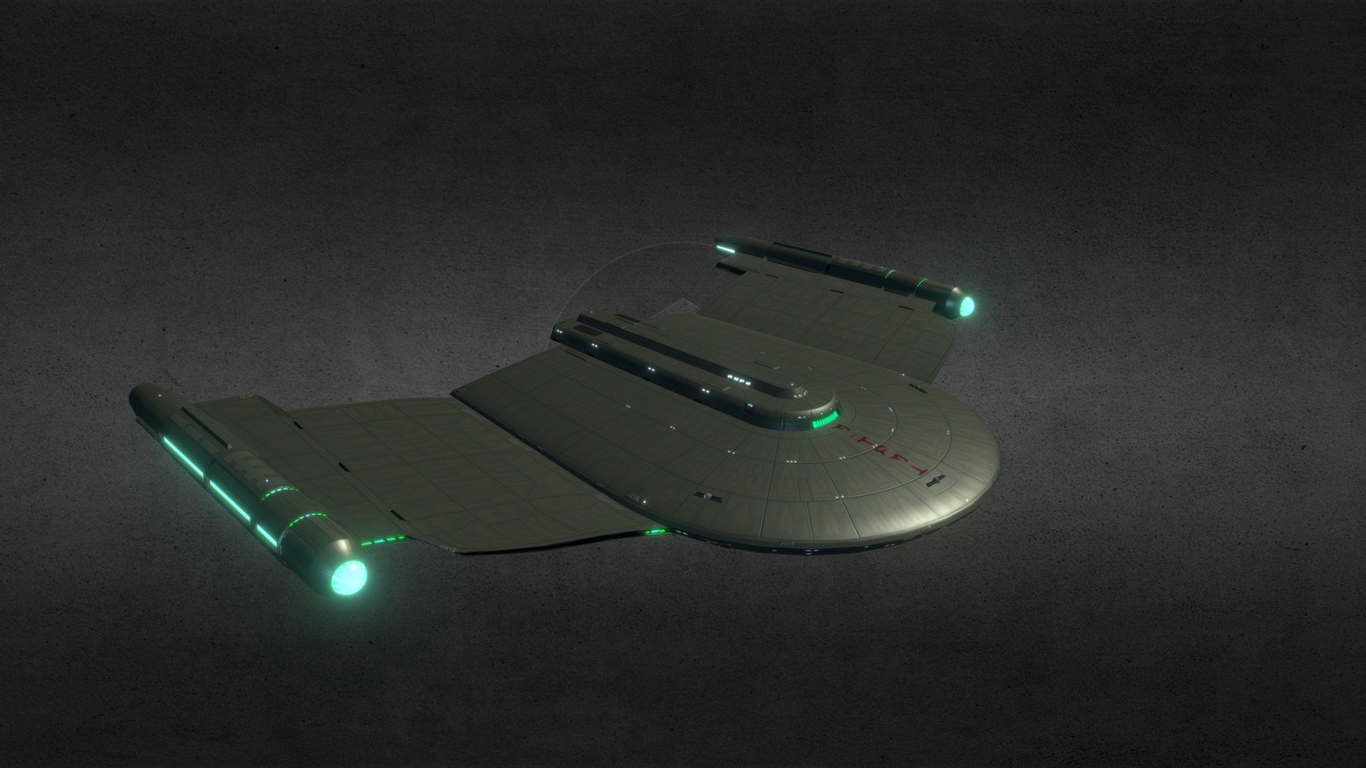 Romulan Gallant Wing Class Cruiser - Download Free 3D model by ...