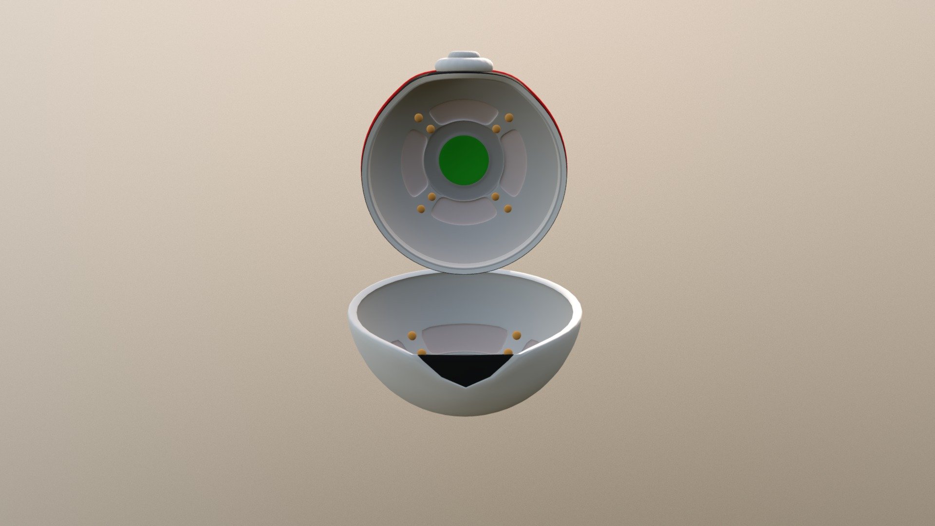 Open Poke Ball - 3D model by Alejandro Luis Ruata (@Alejandro.Ruata ...