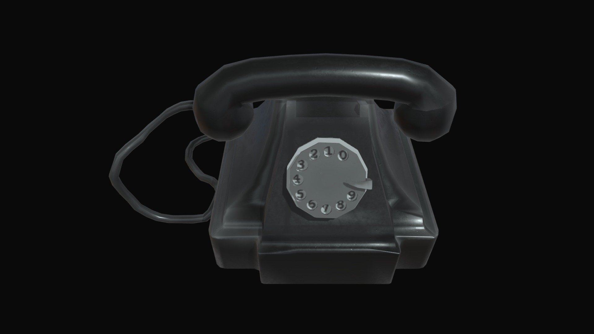 Rotary Dial Phone - Old Telephone - Download Free 3D model by ...