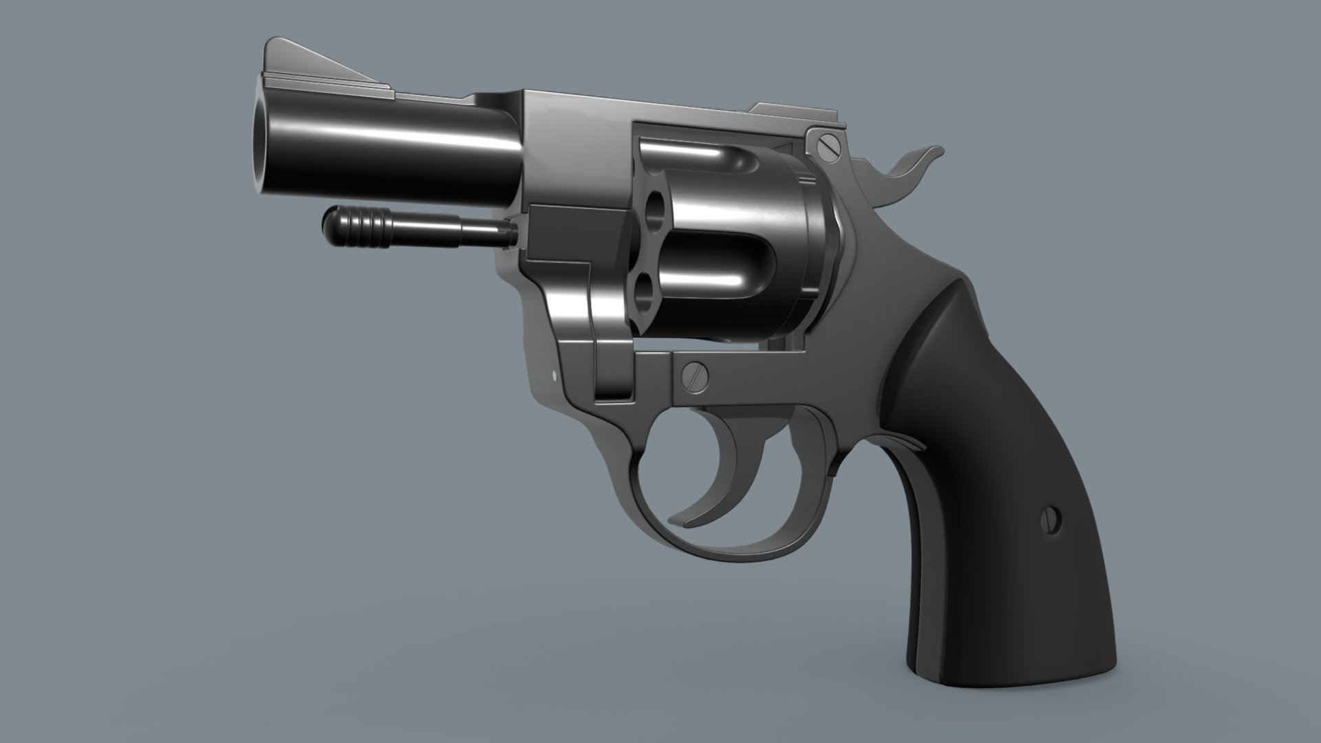 Revolver high-poly (Retry School) - Download Free 3D model by Pixman (@Pixmani) [93b785e ...