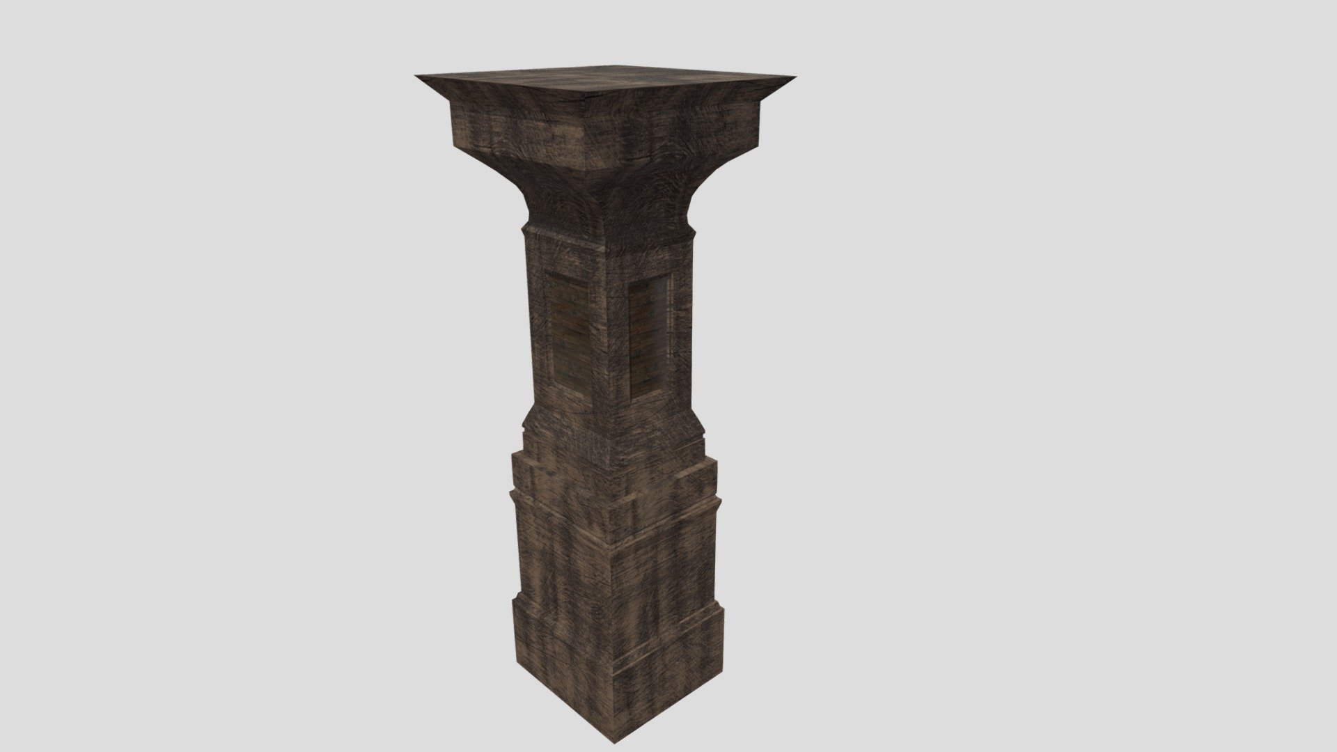Wooden Pillar - 3D model by sachith rathnaweera (@sachithrathnaweera ...