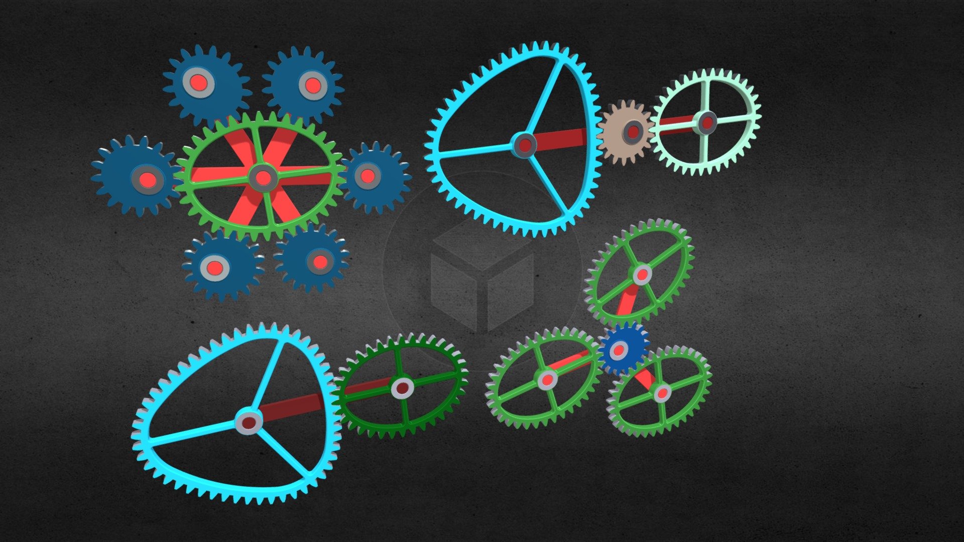 Non-Circular Gears II - Download Free 3D model by trinityscsp [93ba10a ...