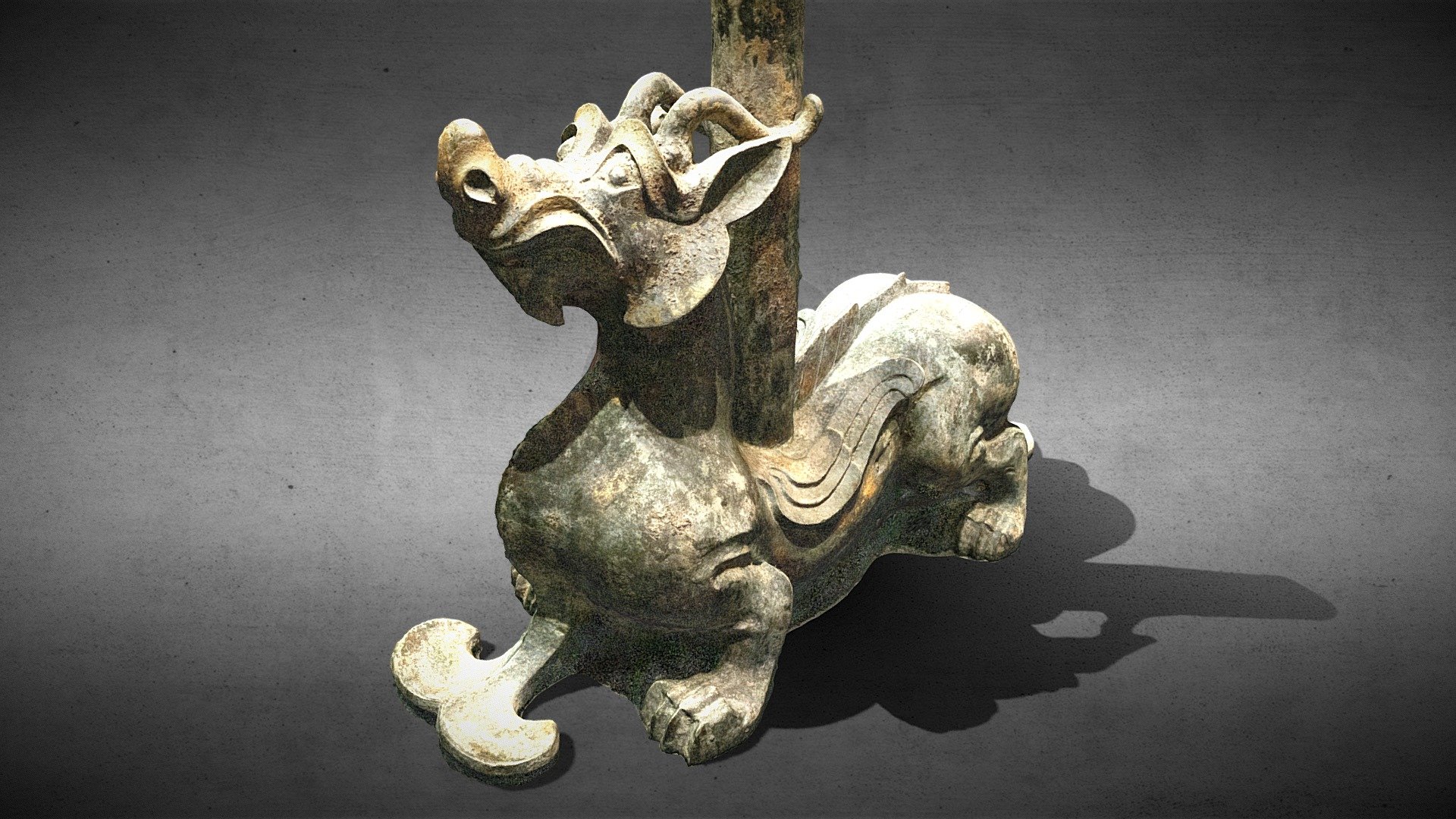 Bronze ju in the shape of mythical beast - 3D model by Tigershill ...