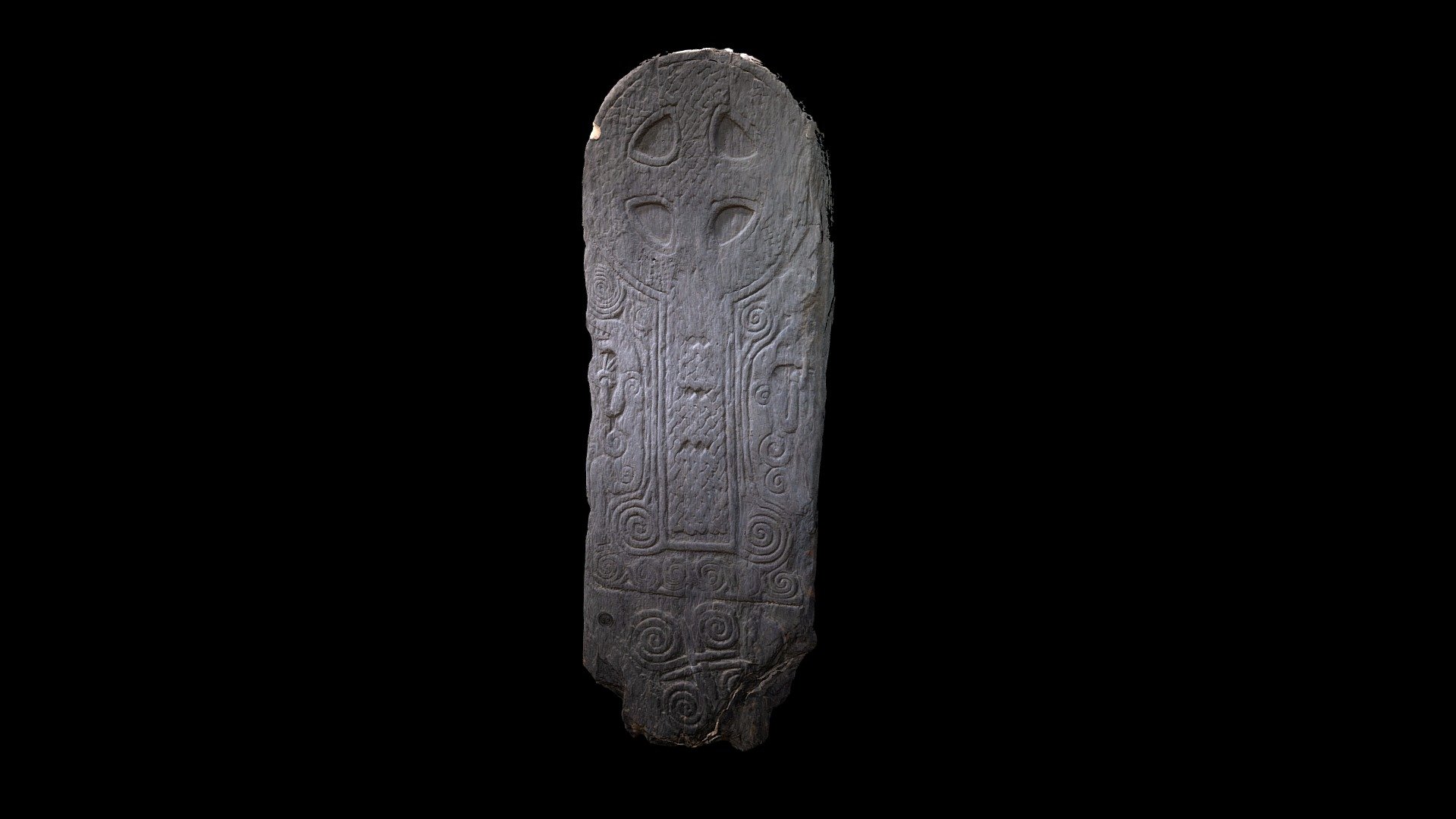 St Catherine's Garden Cross Slab (Manx Cross 92) - 3D model by ...