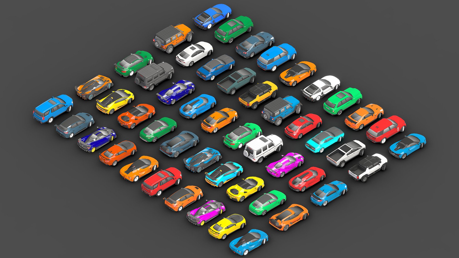 Low- Poly Cars Pack 1 - 3D model by Sidra (@Sidramax) [93bd22b] - Sketchfab
