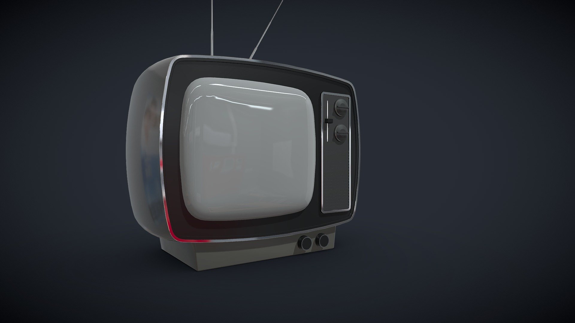 retro_TV_003_grey2 - 3D model by 3polies [93bfdca] - Sketchfab