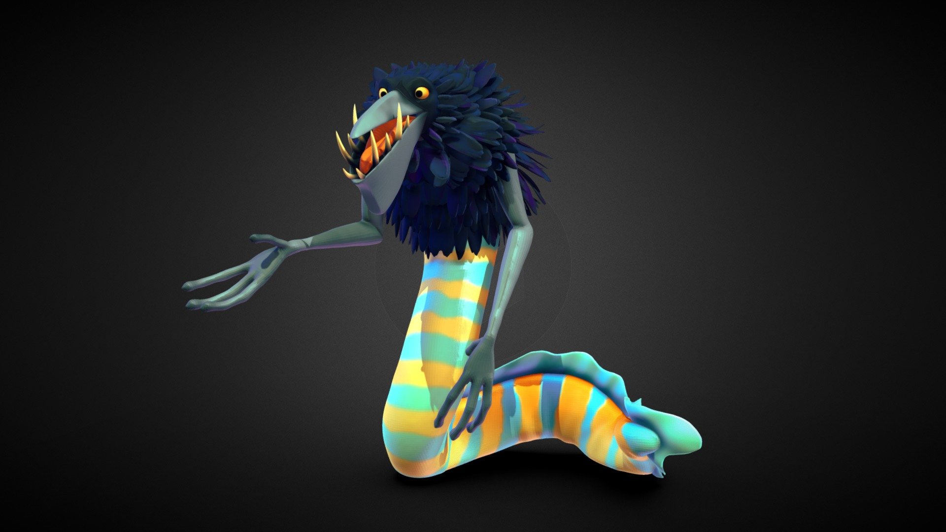 Character Design Monster's Inc - 3D model by ALA (@AlexisLarsonArt ...