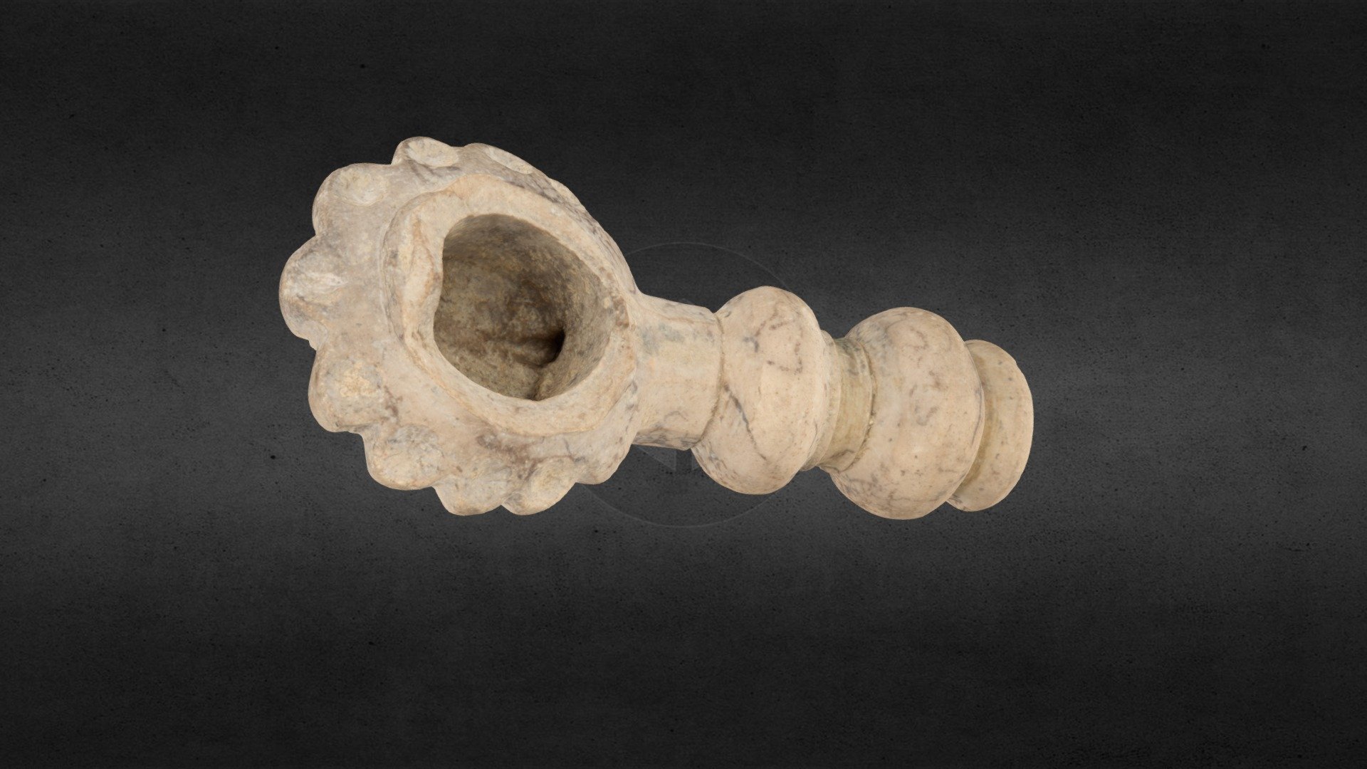 Smoking pipe (end. XVII - early XVIII centuries) - 3D model by ...
