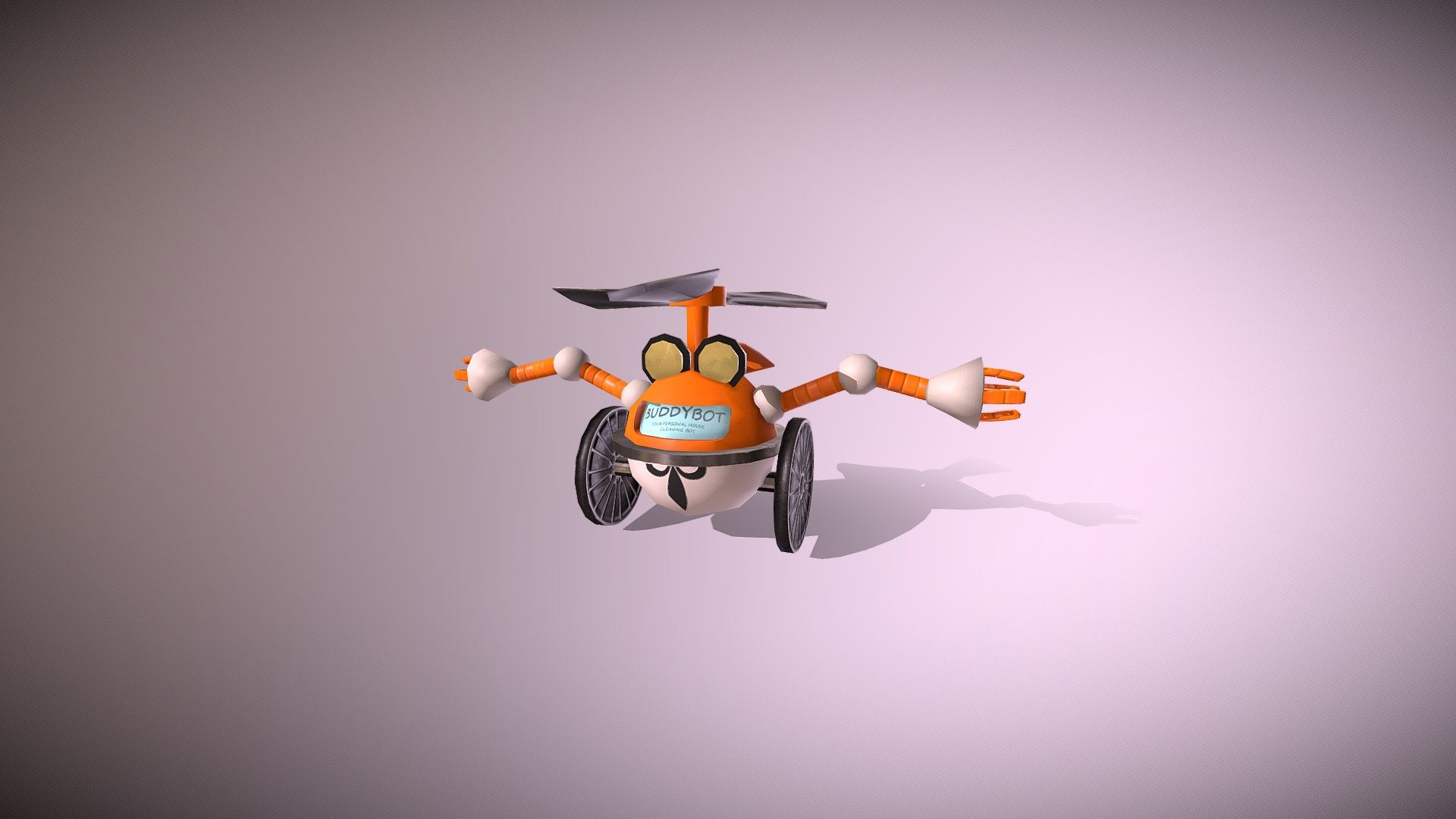 Buddy-Bot the cleaning robot - 3D model by Chayla1920 [93c4f51] - Sketchfab