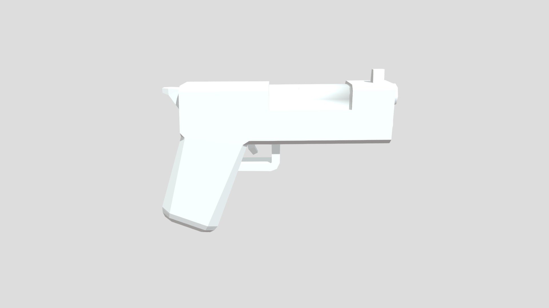 Pistol - Download Free 3D model by Pixels (@pixels7545) [93c52a1 ...