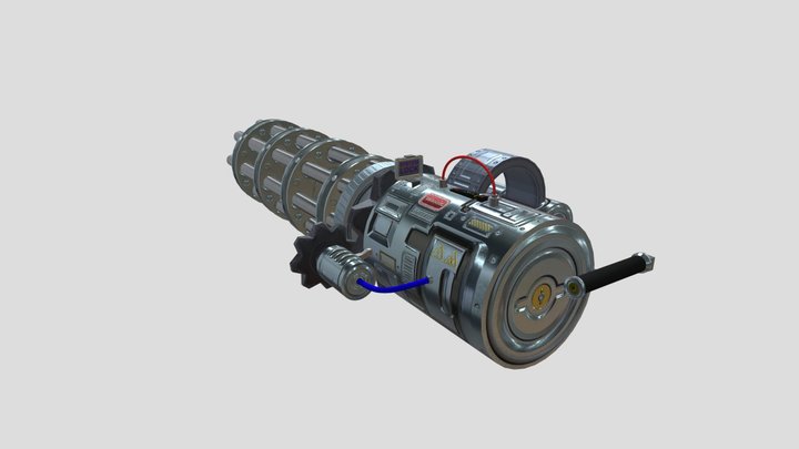 Minigun 3D models - Sketchfab