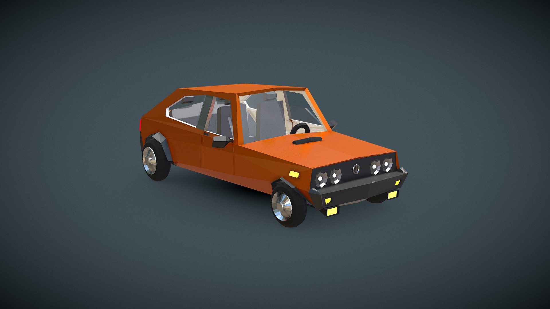 FSO Polonez Low Poly - 3D model by dariuszpietrala [93c7f41] - Sketchfab