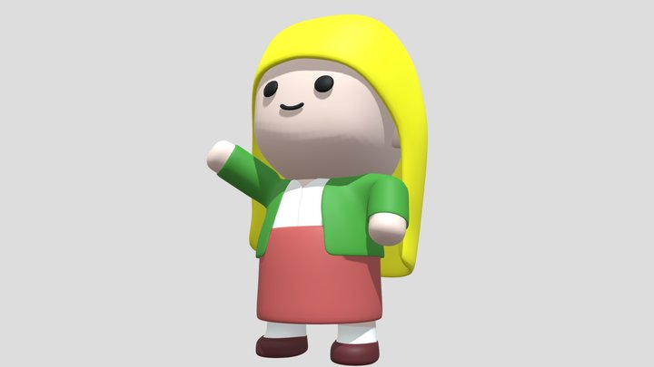 Kawaii-anime-girl 3D models - Sketchfab