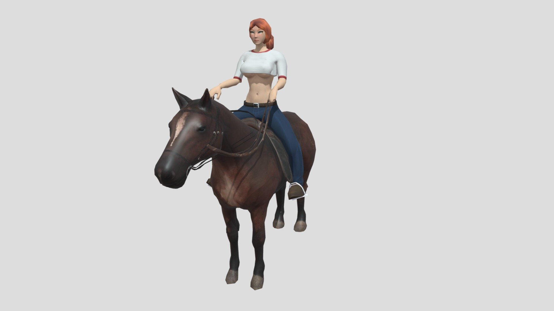 Red Horse Rider - Download Free 3D model by novusod [93c94ff] - Sketchfab
