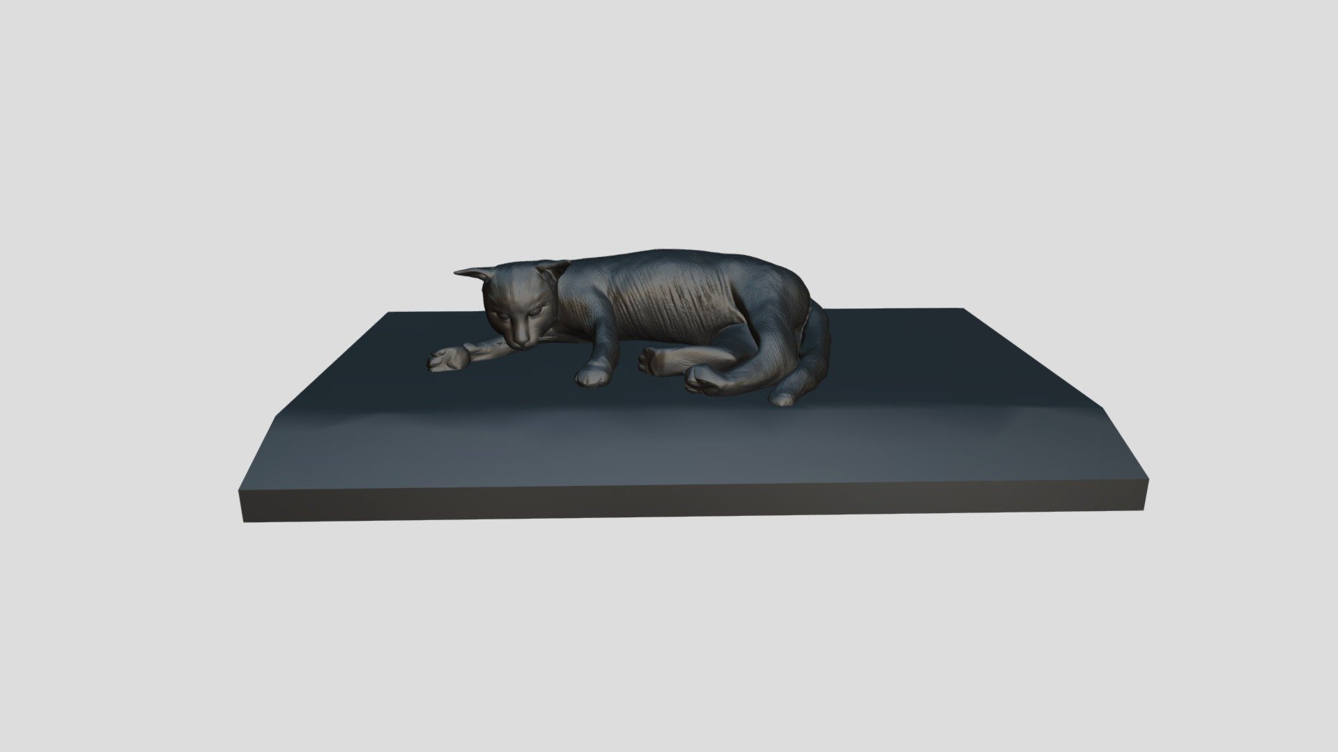 Cat for 3d printing - 3D model by Karan.Malhotra [93c9ba1] - Sketchfab