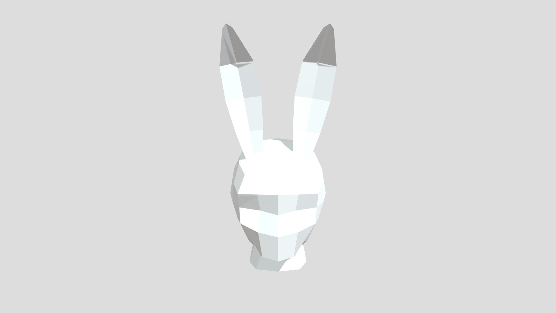 Low Poly human head with bunny ears - Download Free 3D model by ...