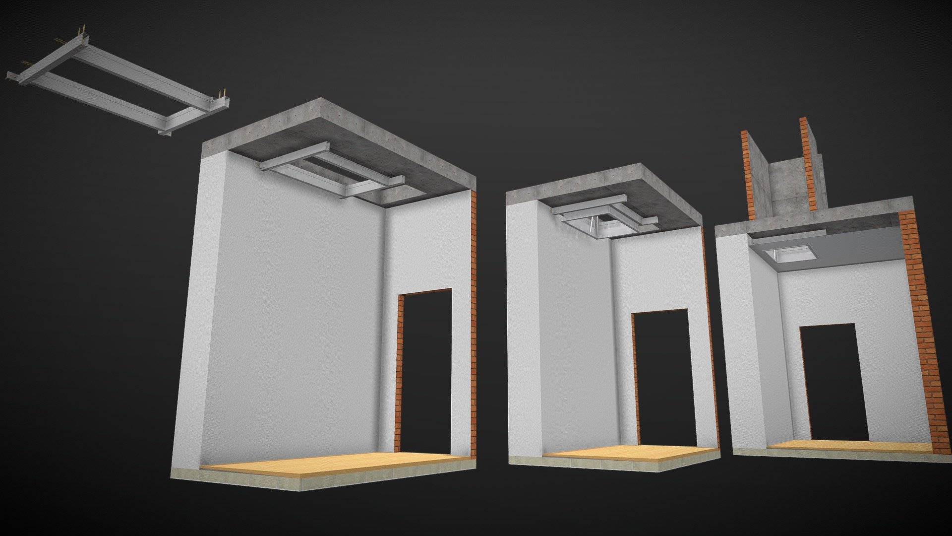 чердачная лестница - 3D model by scale-decor (@polyakoff77) [93cf6bd ...