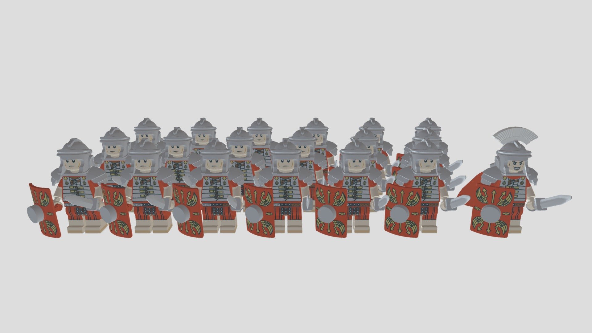 Lego Roman Legion - 3D model by fedchanko [93d0f6b] - Sketchfab