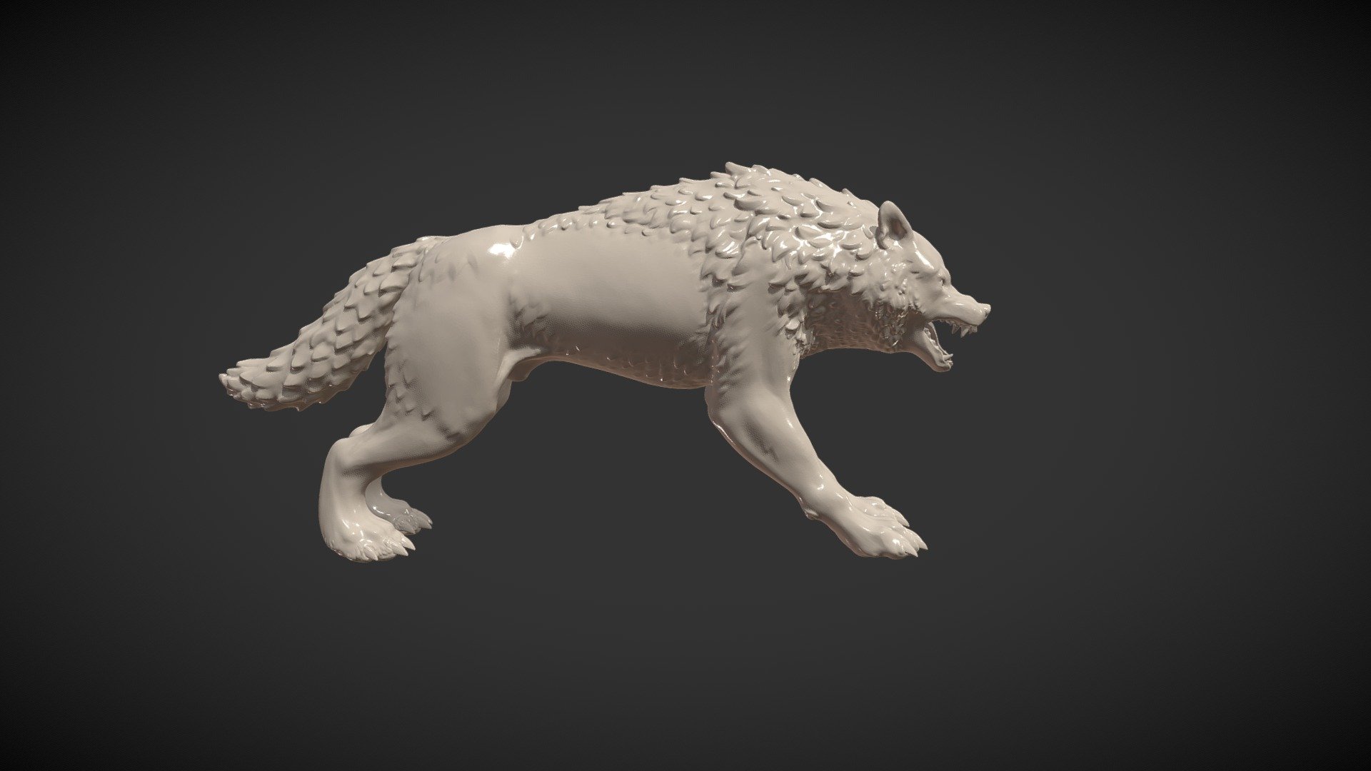 Fantasy Wolf - 3D model by Skazok [93d1b21] - Sketchfab