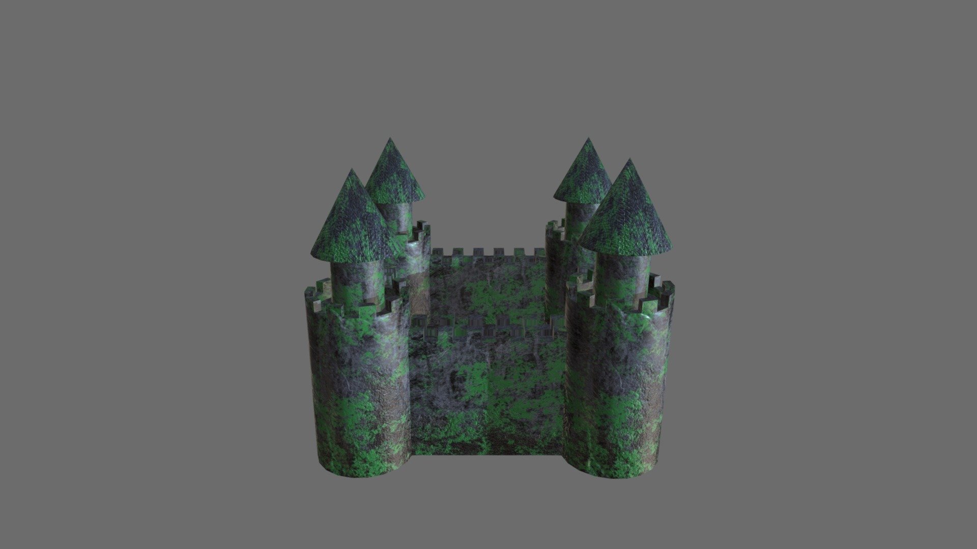Textured Castle - 3D model by StripeStar128 [93d1e30] - Sketchfab