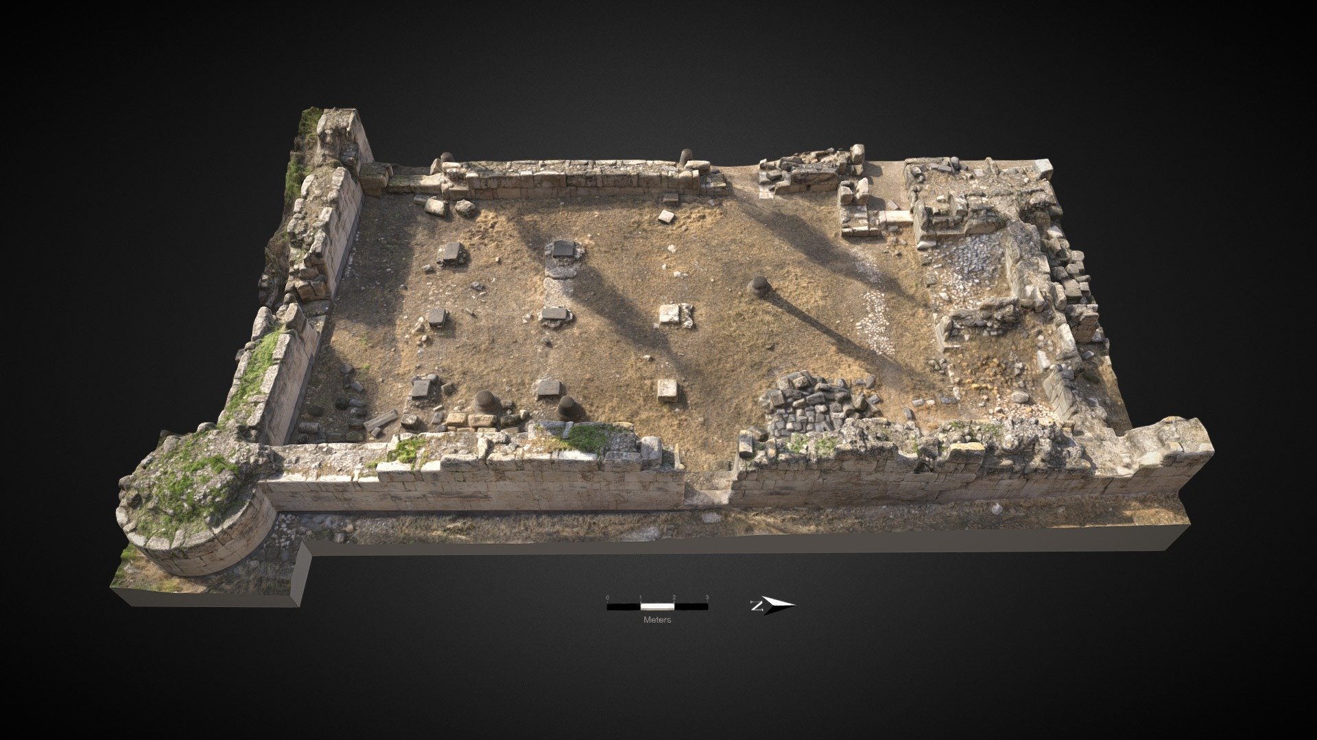 Umayyad Mosque - Khirbat al-Minya - 3D model by Otto Bagi (@otto.bagi ...