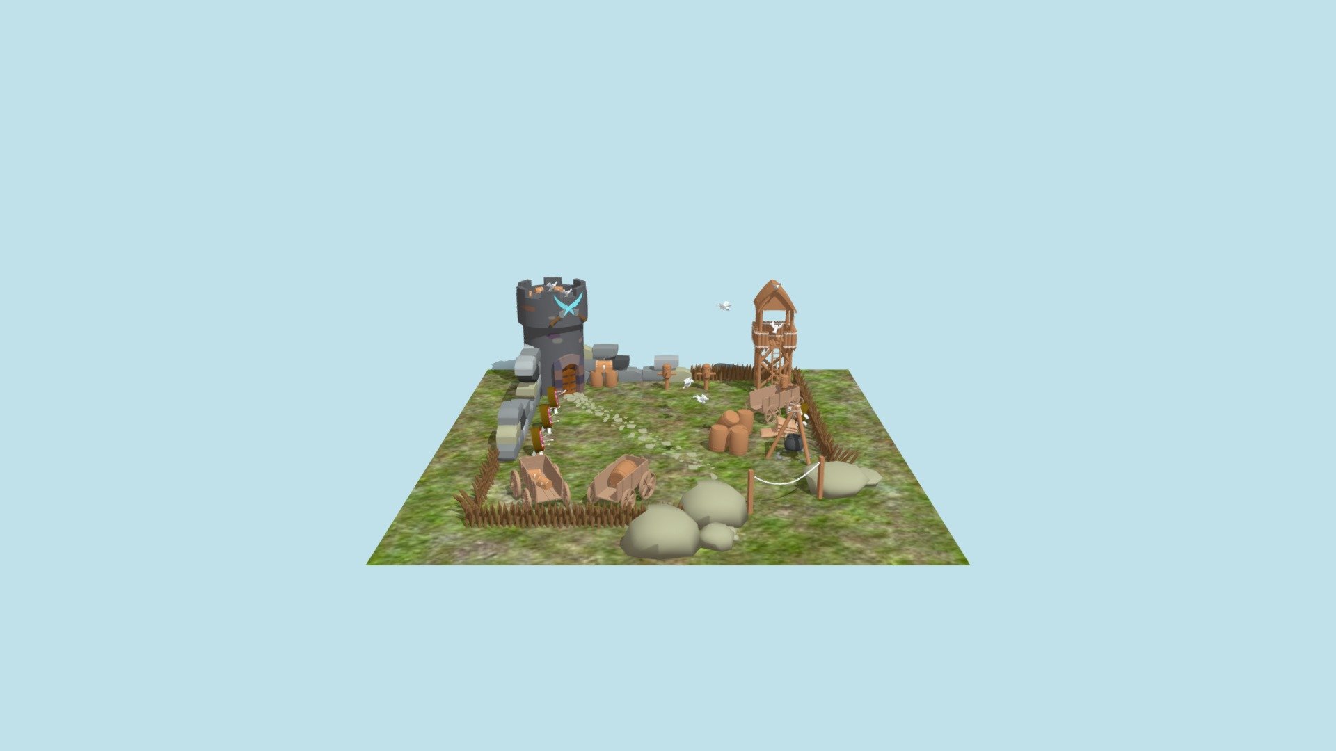 Campo de entrenamiento - 3D model by JessyCreavity (@JesyCreavity ...