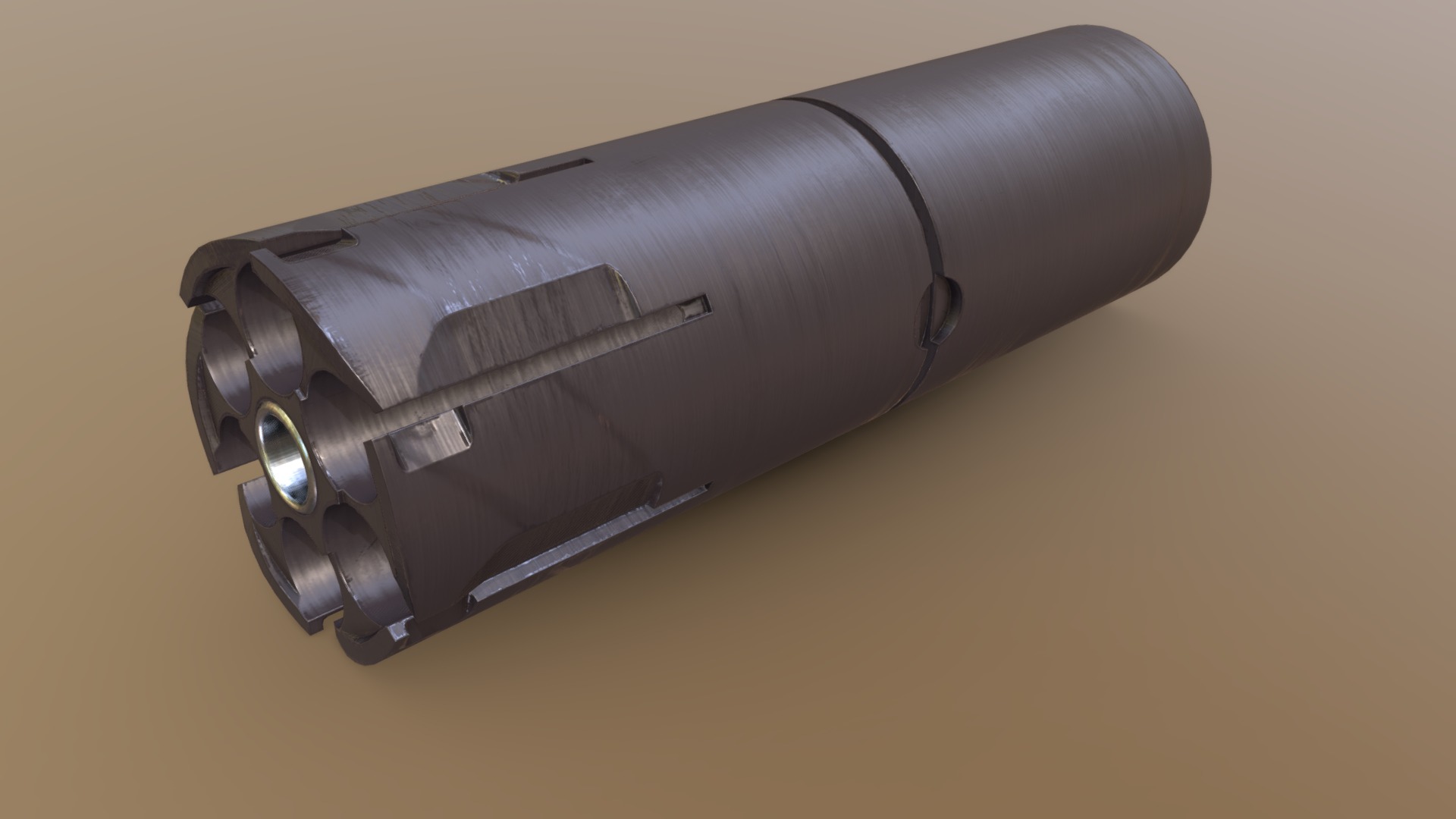 2/9_Cylinder_UDG (Navy SEAL underwater revolver) - Download Free 3D ...