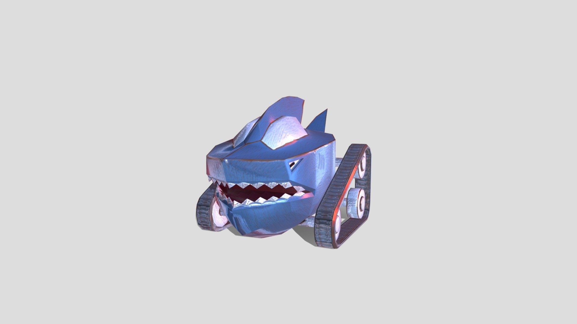 Shark Themed Tank - 3D model by TommoRom (@Tommo64) [93d598b] - Sketchfab