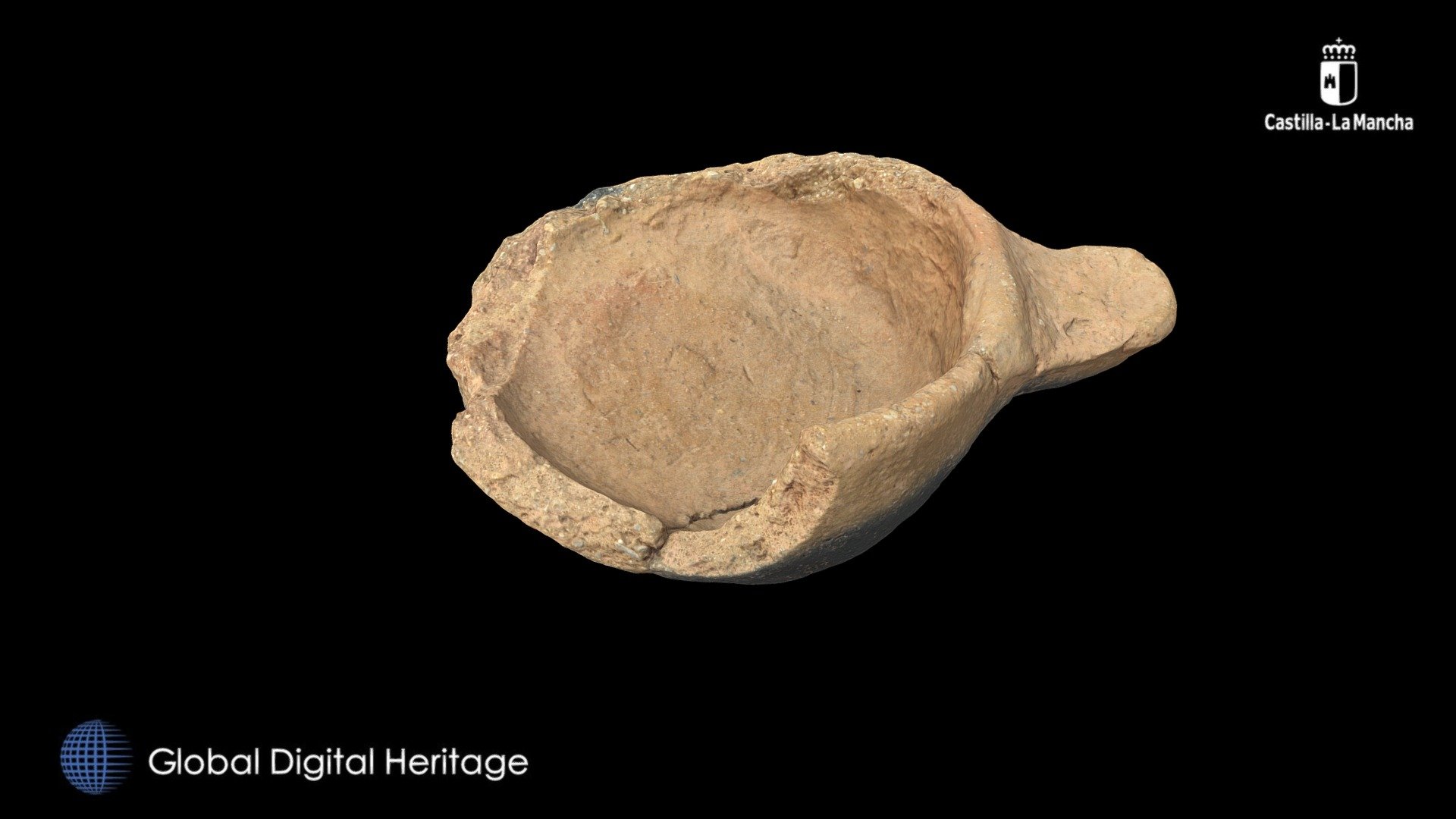 Ceramic crucible, Cerro de las Cabezas - Download Free 3D model by Global Digital Heritage and ...