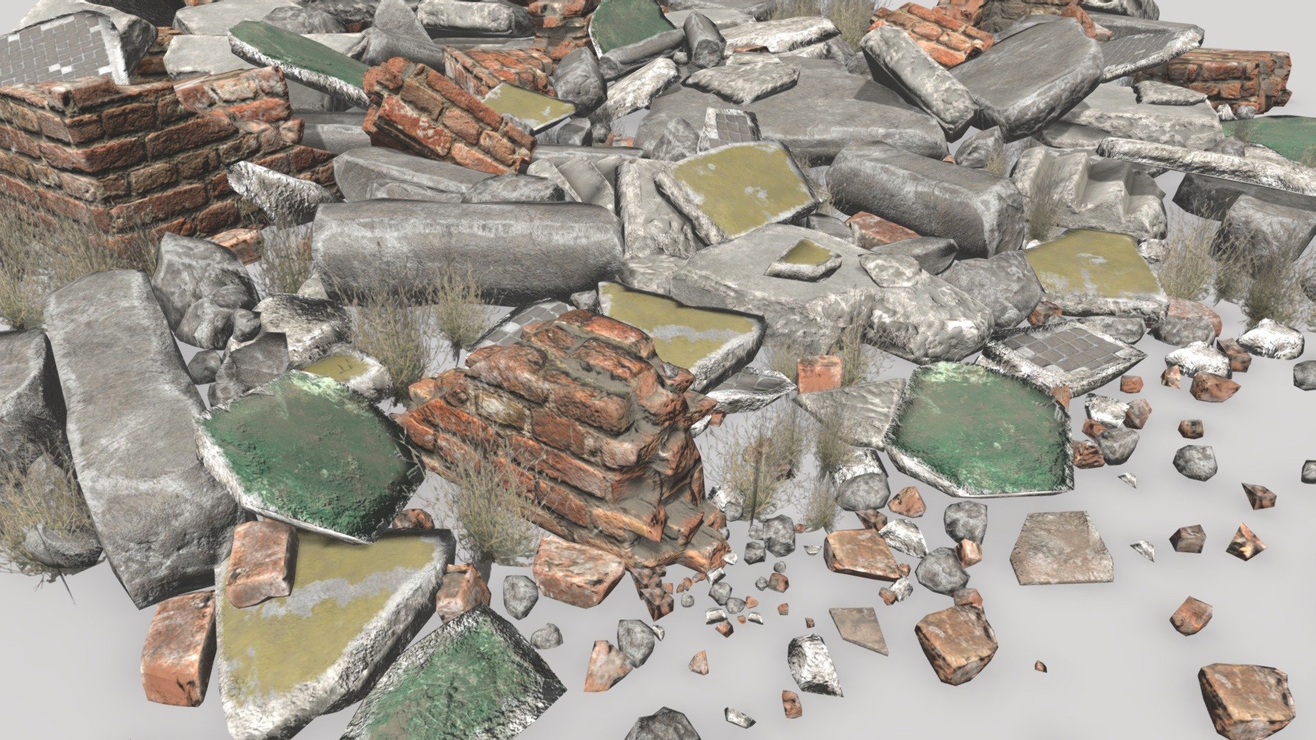 Building Debris - 3D model by Crazy_8 (@korboleevd) [93d7a4c] - Sketchfab