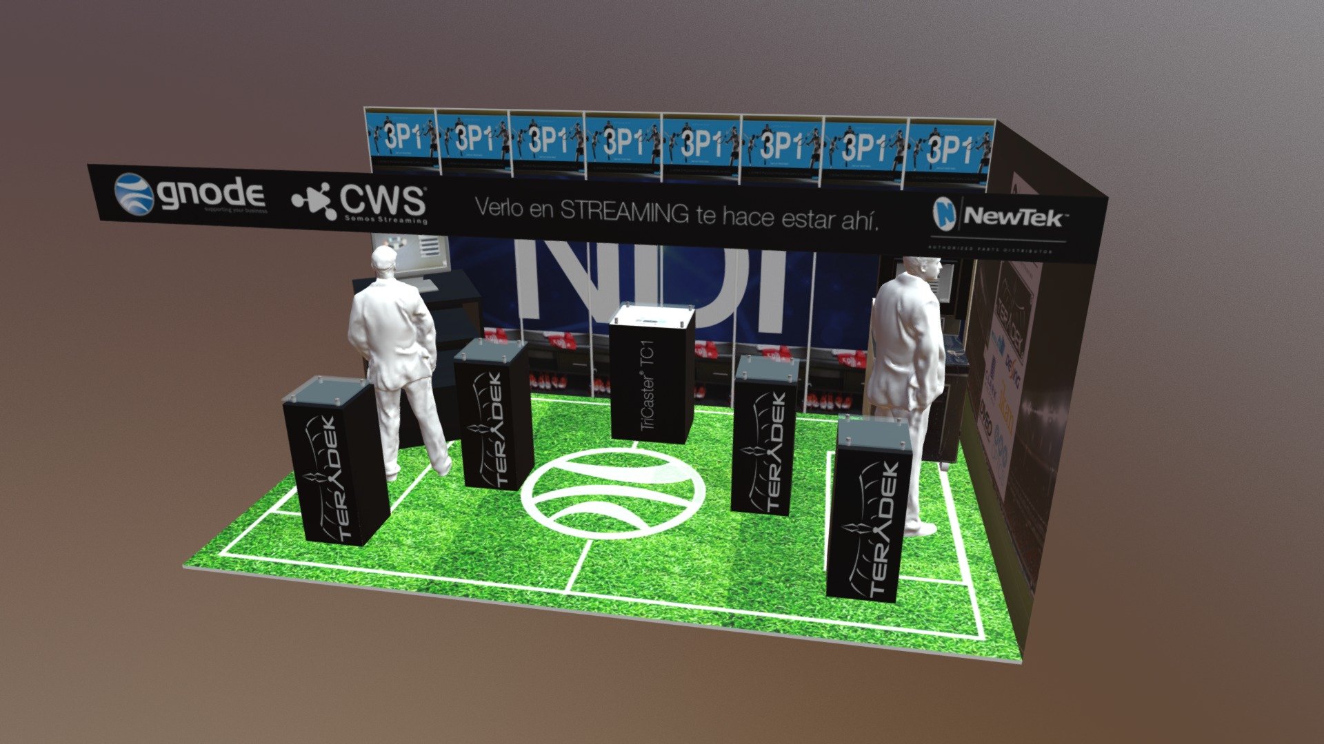 Stand Gnode 2017 Expo Telemundo - 3D model by Plastilino [93d9d44 ...