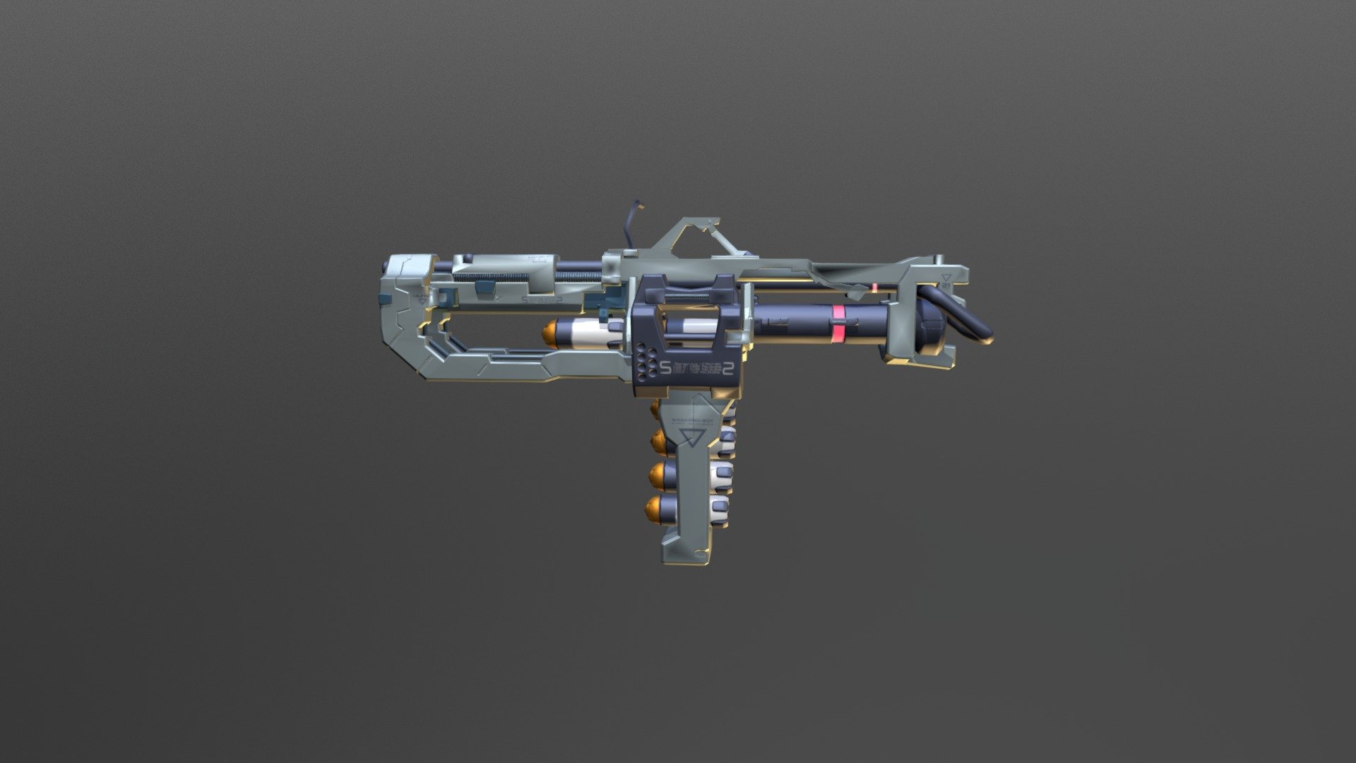 Exteel Gun - 3D model by Zanywany [93dae6a] - Sketchfab