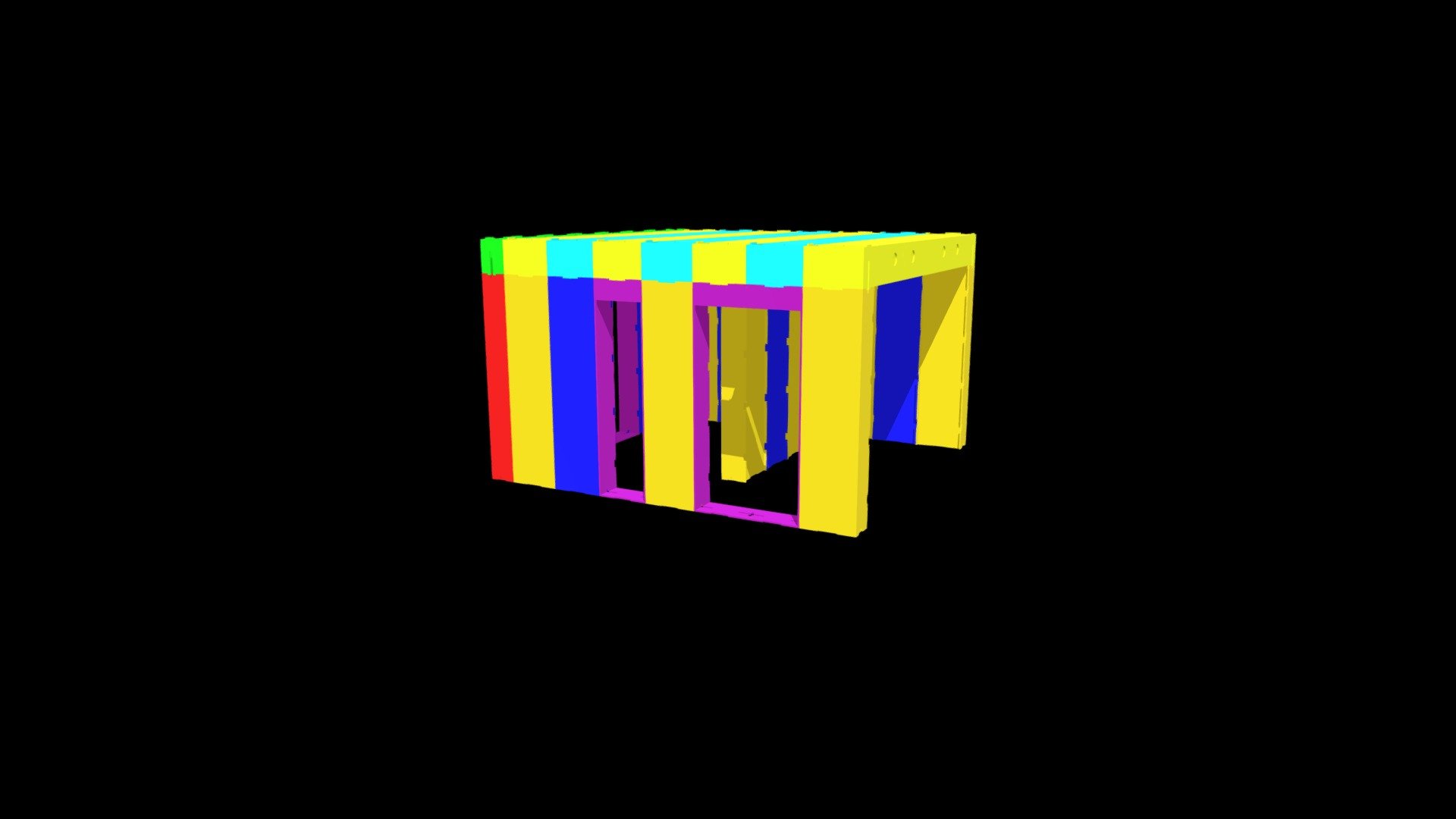 Built-in room Blocks (approx. 4.2m x 4.5m) - Download Free 3D model by ...