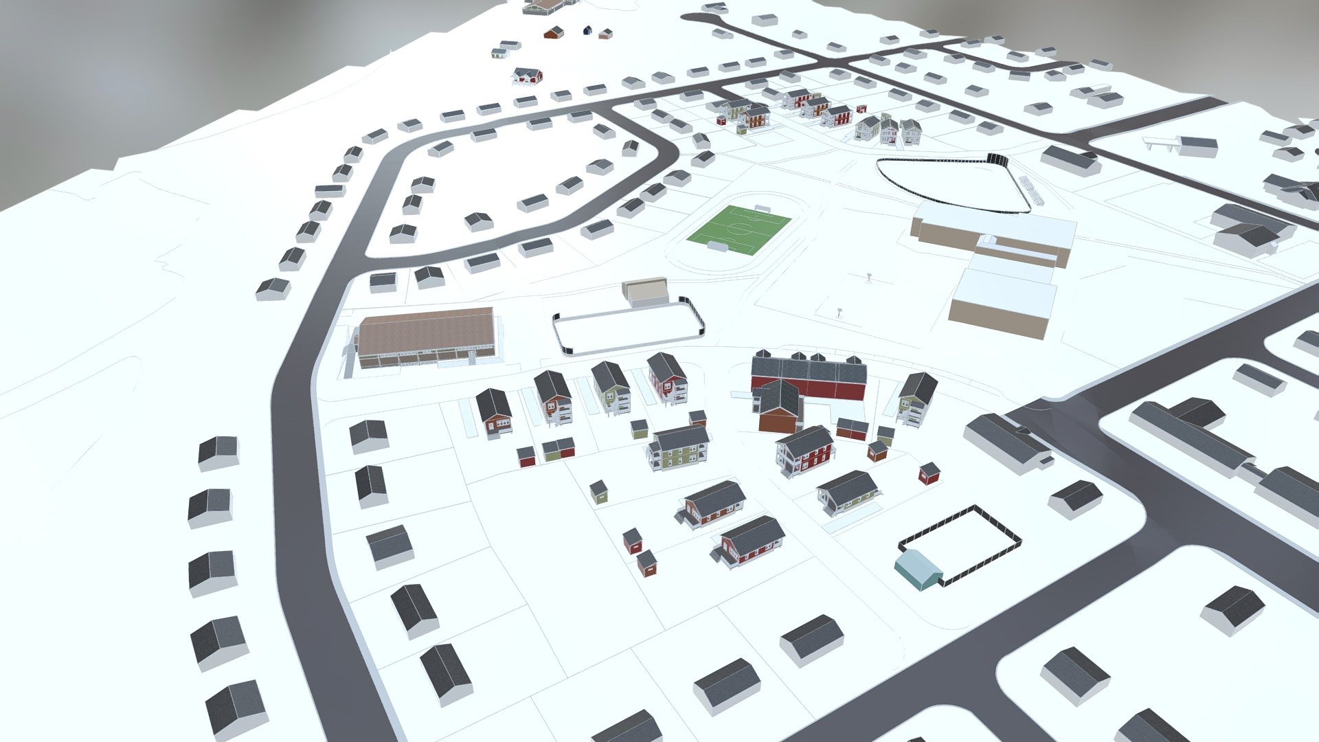Proposition Uashat centre A2015 - 3D model by pecot [93db898] - Sketchfab