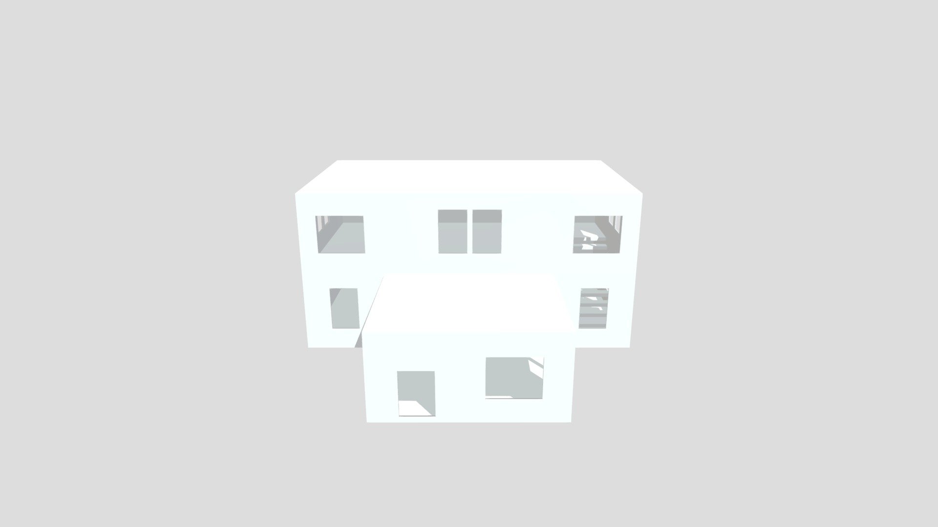 A Charming Two-Story Building - 3D model by Ahsan Mirza (@ahsanmira79 ...