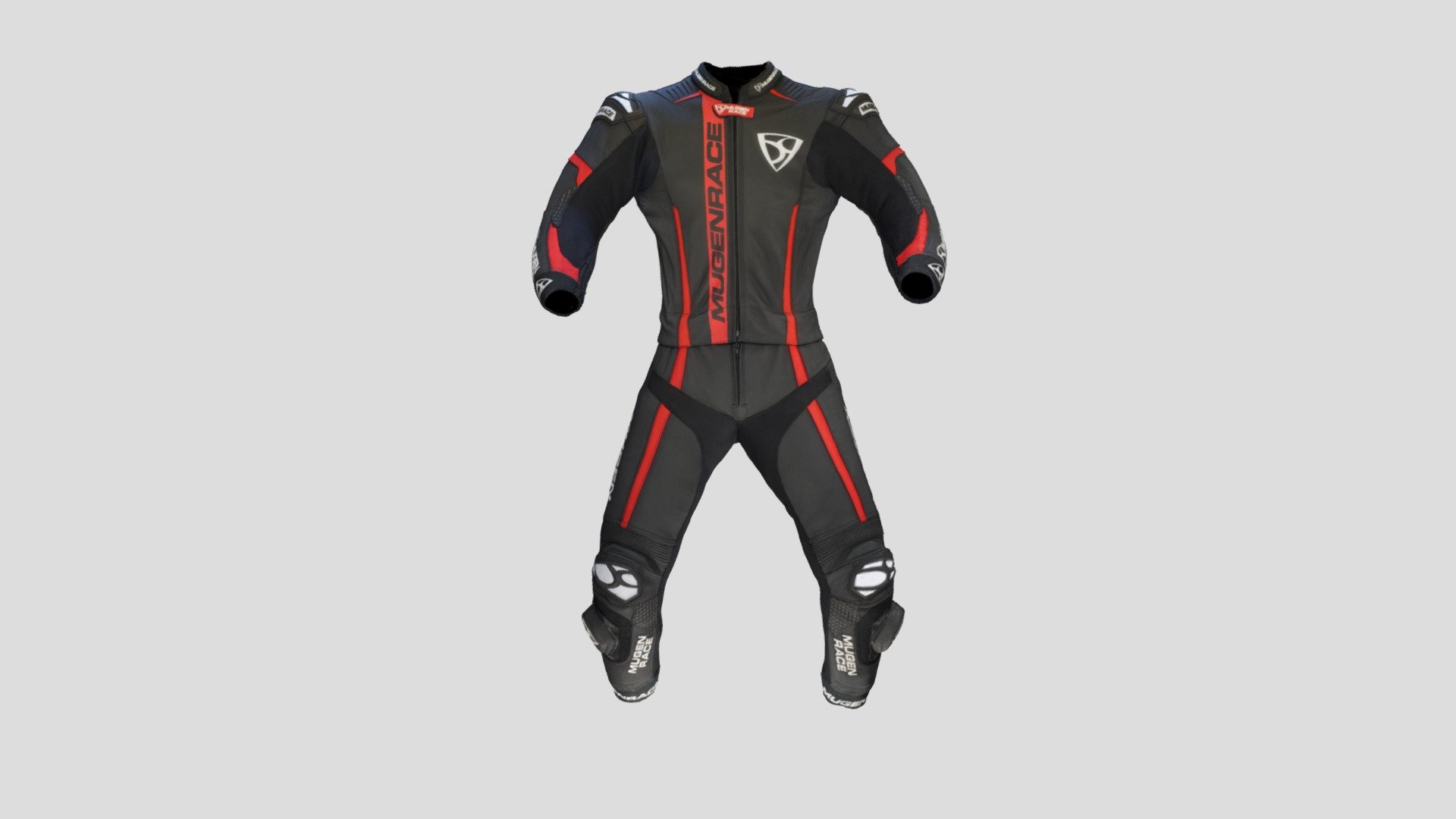 Mugen leather motorcycle overalls - 3D model by ZenCore 3D Kft ...