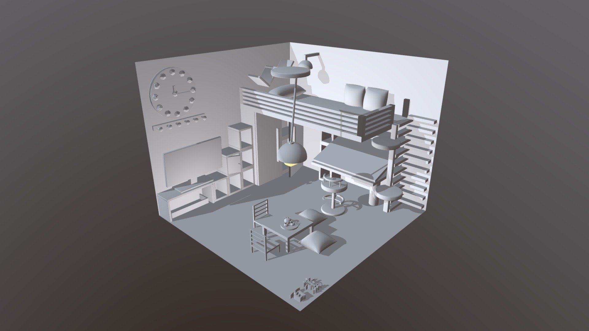 00 Room - 3D model by 陳百薰 Pai-Hsun (@paihsun0602) [93e0e11] - Sketchfab