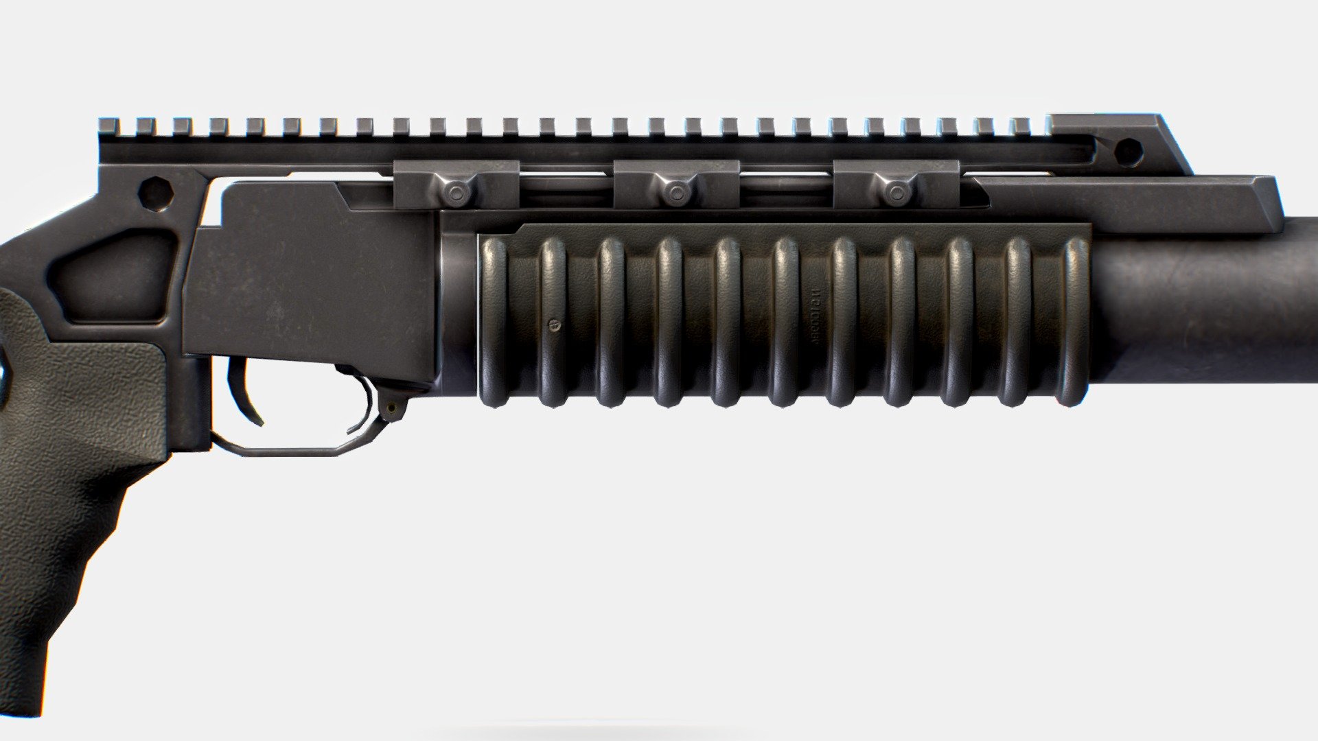 Grenade launcher_M203 - 3D model by ICRCVR [93e1d21] - Sketchfab