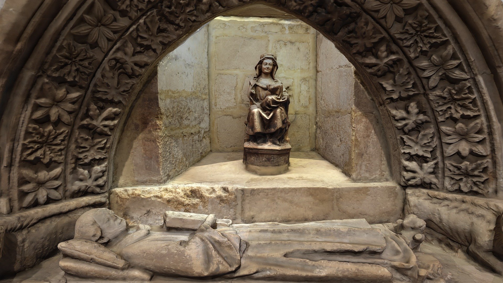 Imagen de la Virgen Sedente - 3D model by luiscoya [93e29ed] - Sketchfab