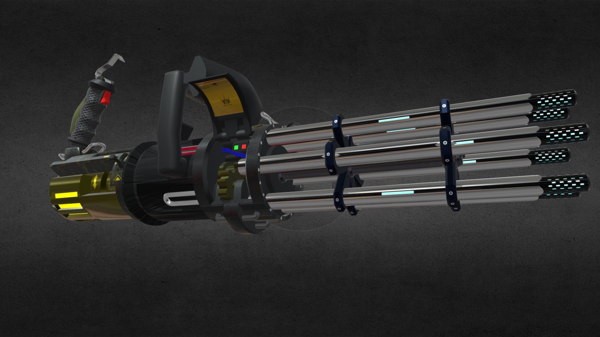Mini Gun Sci-Fi - 3D model by Lancaster Modelagem 3D ...