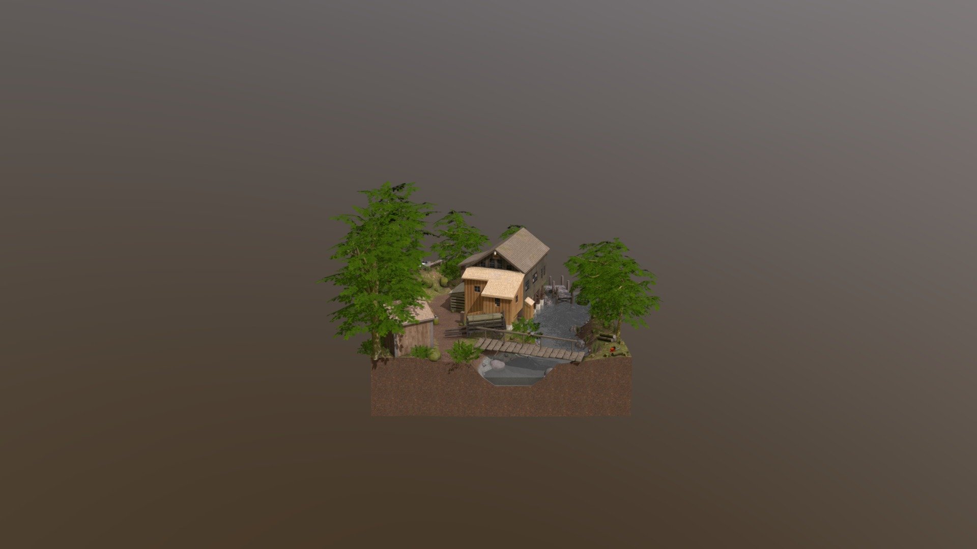 Woodcutter's Home - Download Free 3D model by simon (@simon.schaep ...