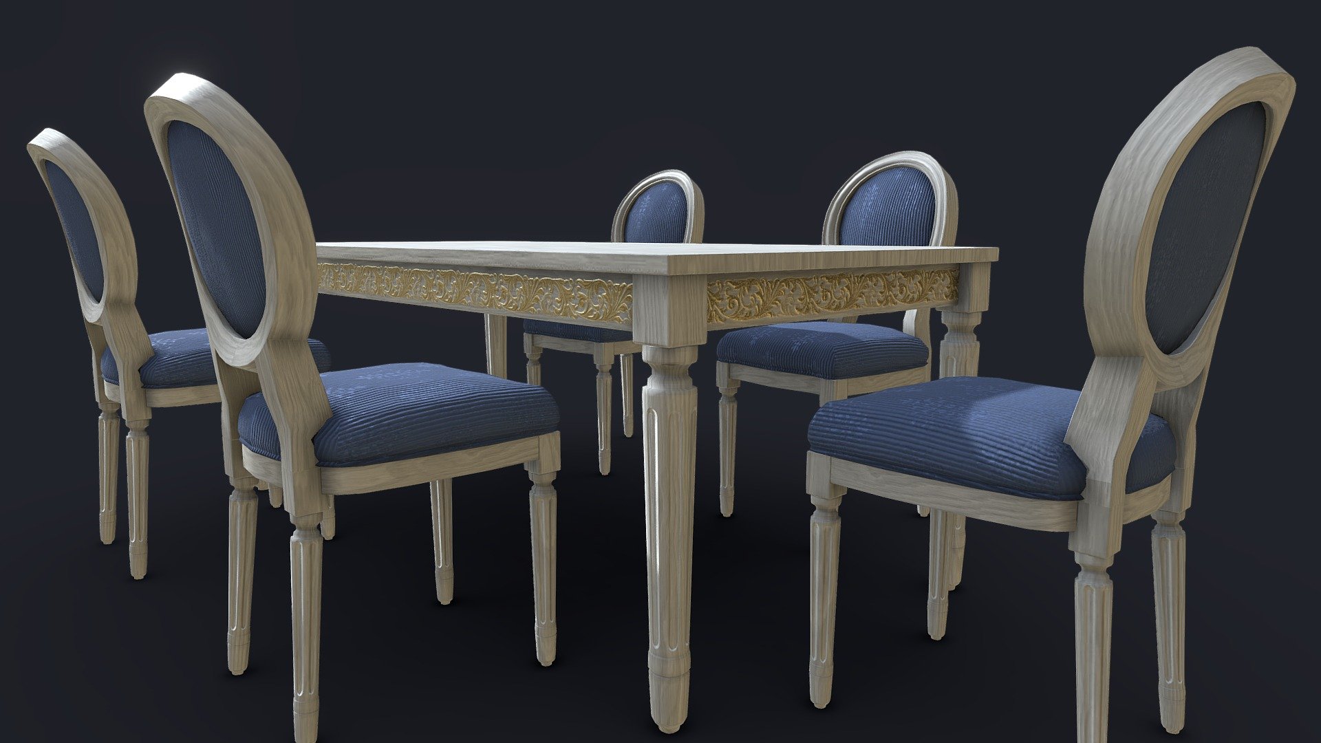 Dining Table - Buy Royalty Free 3D model by Ray (@rayro) [93e9b7b ...