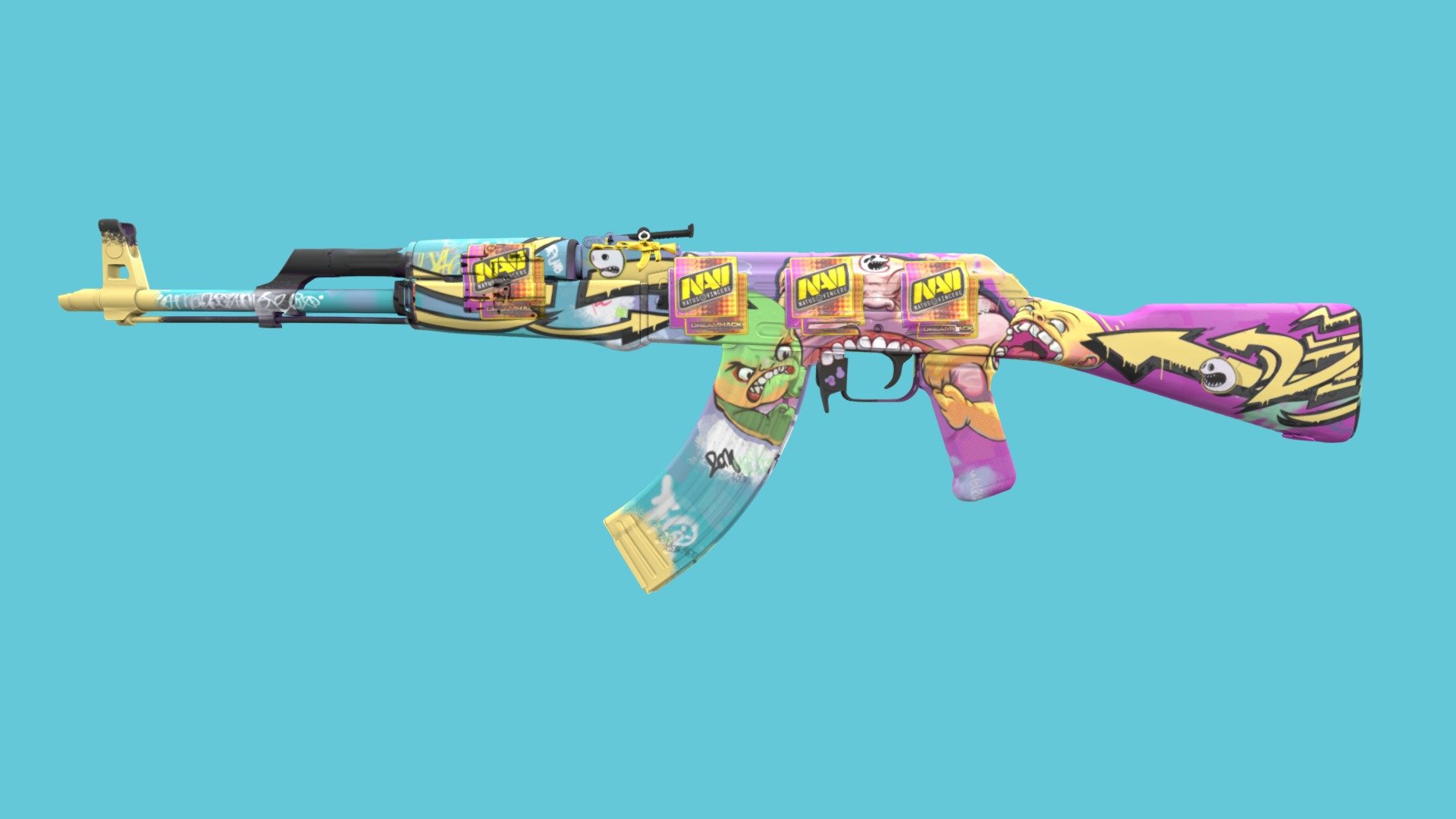 Counter Strike 2 AK B THE MONSTER RENYAN CRAFT - Download Free 3D model ...