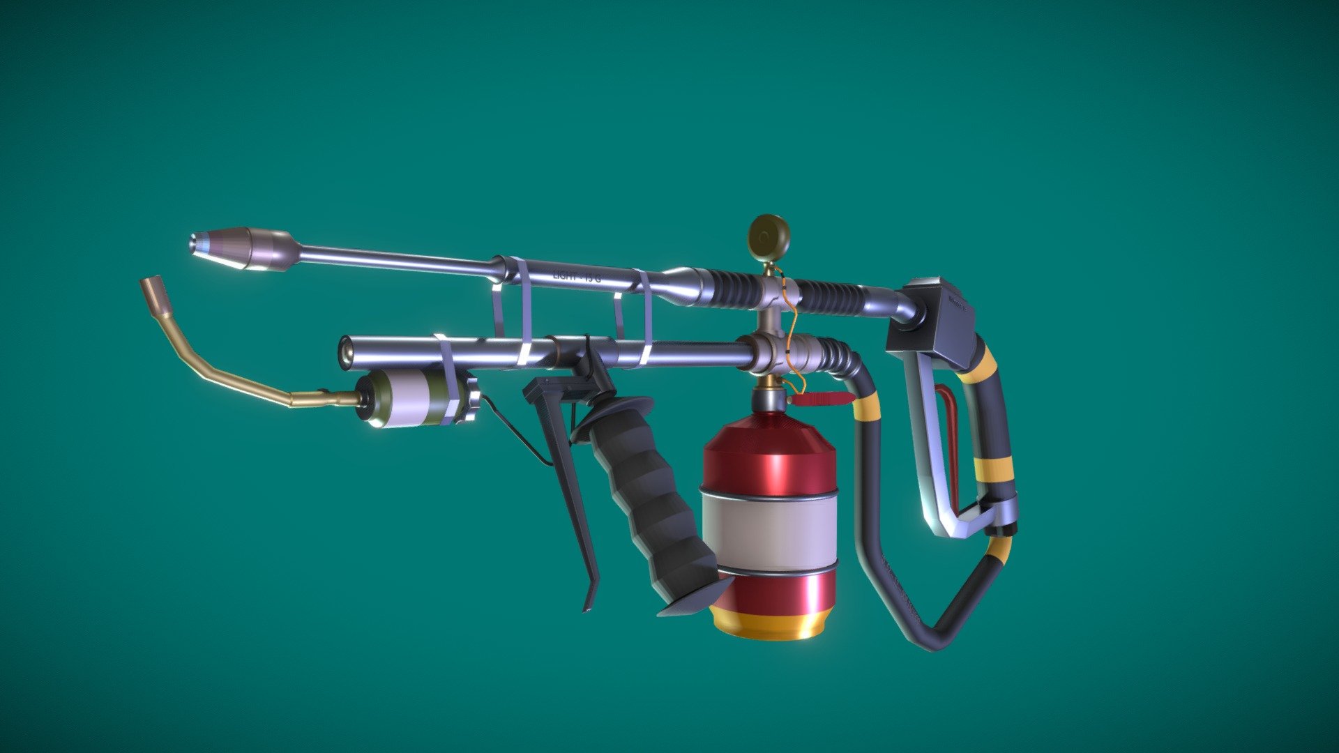 Flamethrower - Download Free 3D model by AverageMan (@QWER123468078 ...