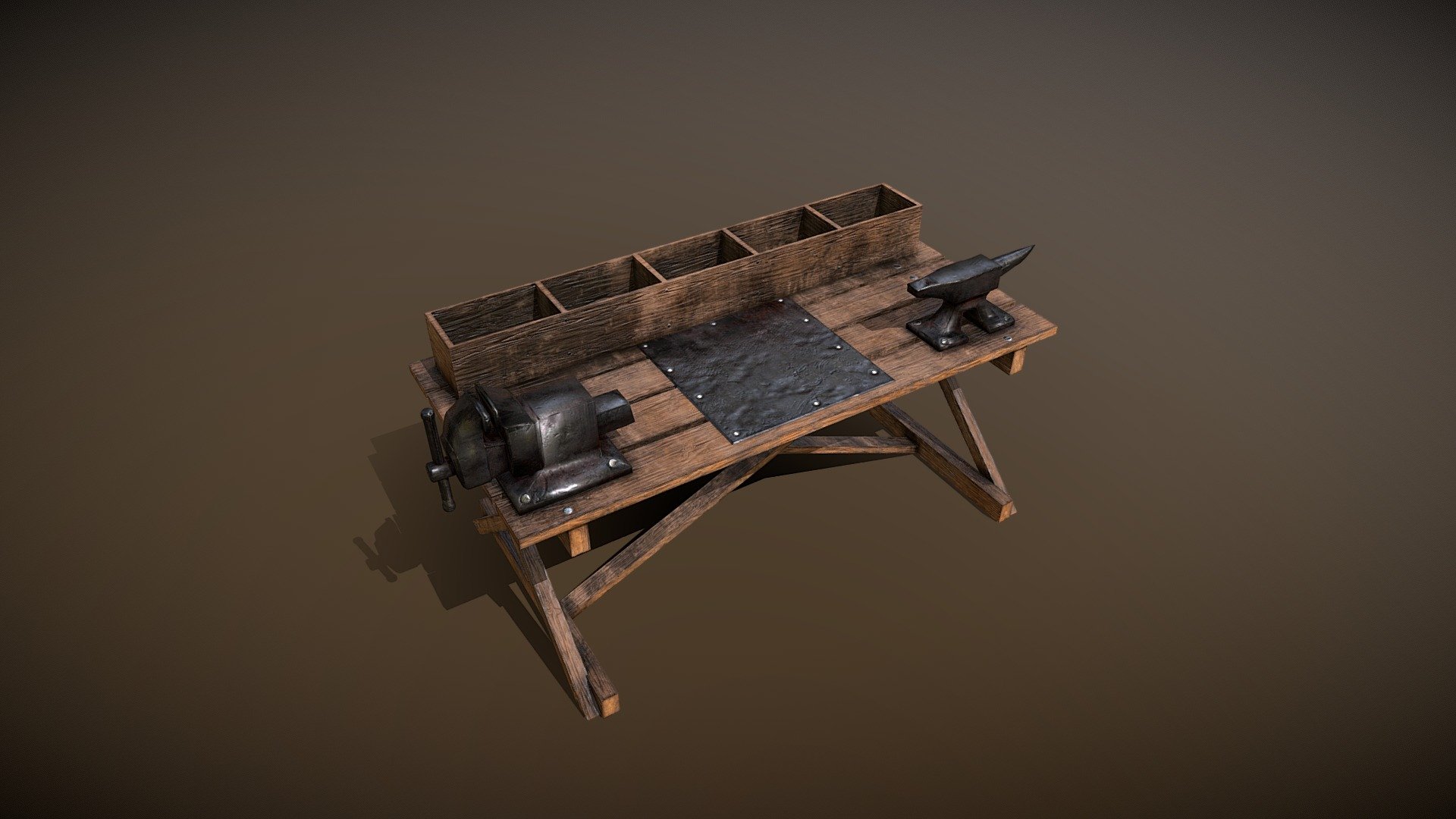 Post- Apo Crafting Table - Buy Royalty Free 3D model by Thunder ...
