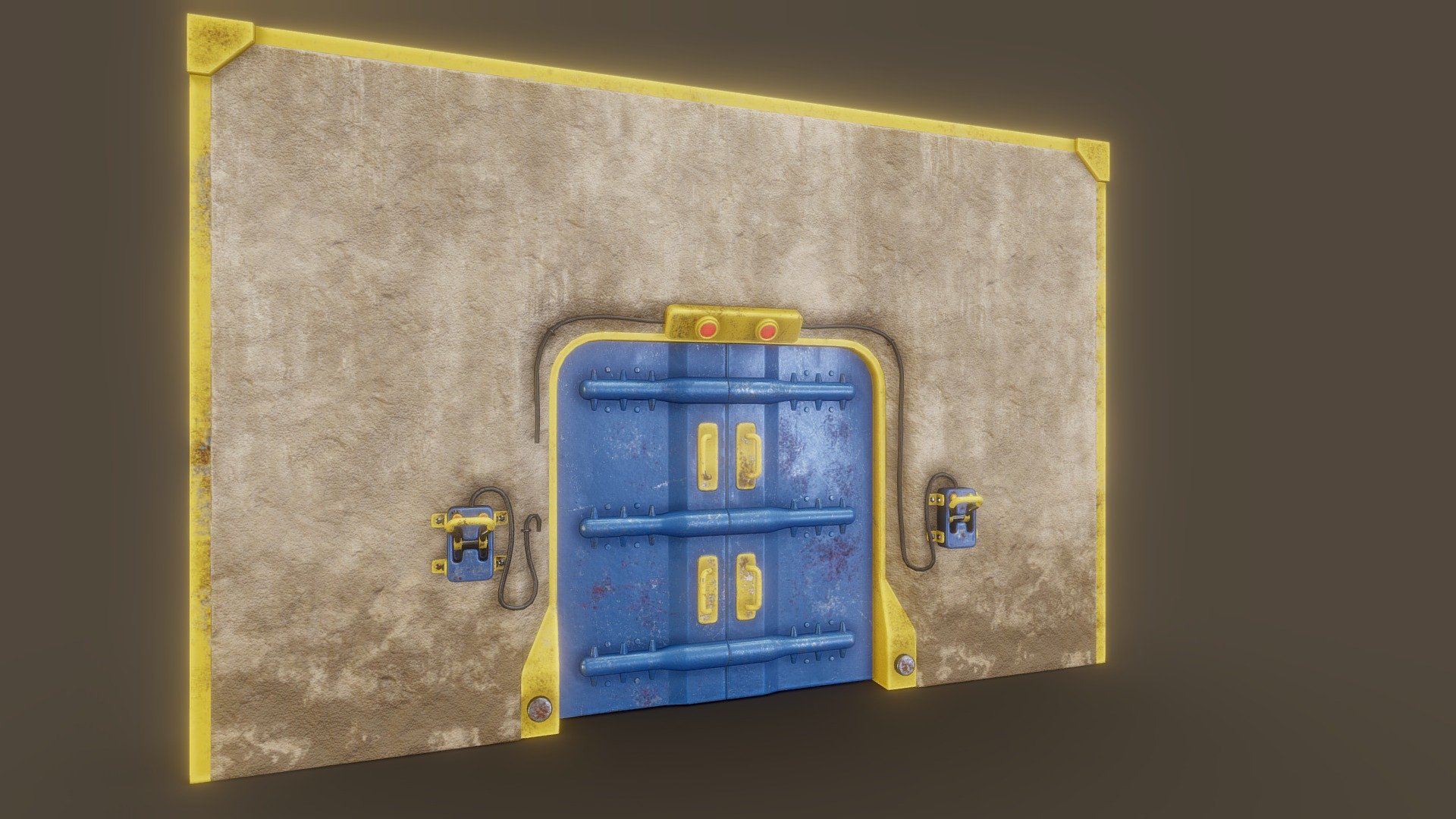 Fallout Props Project - Vault Door - 3D model by Kain Hunter (@Polygons ...