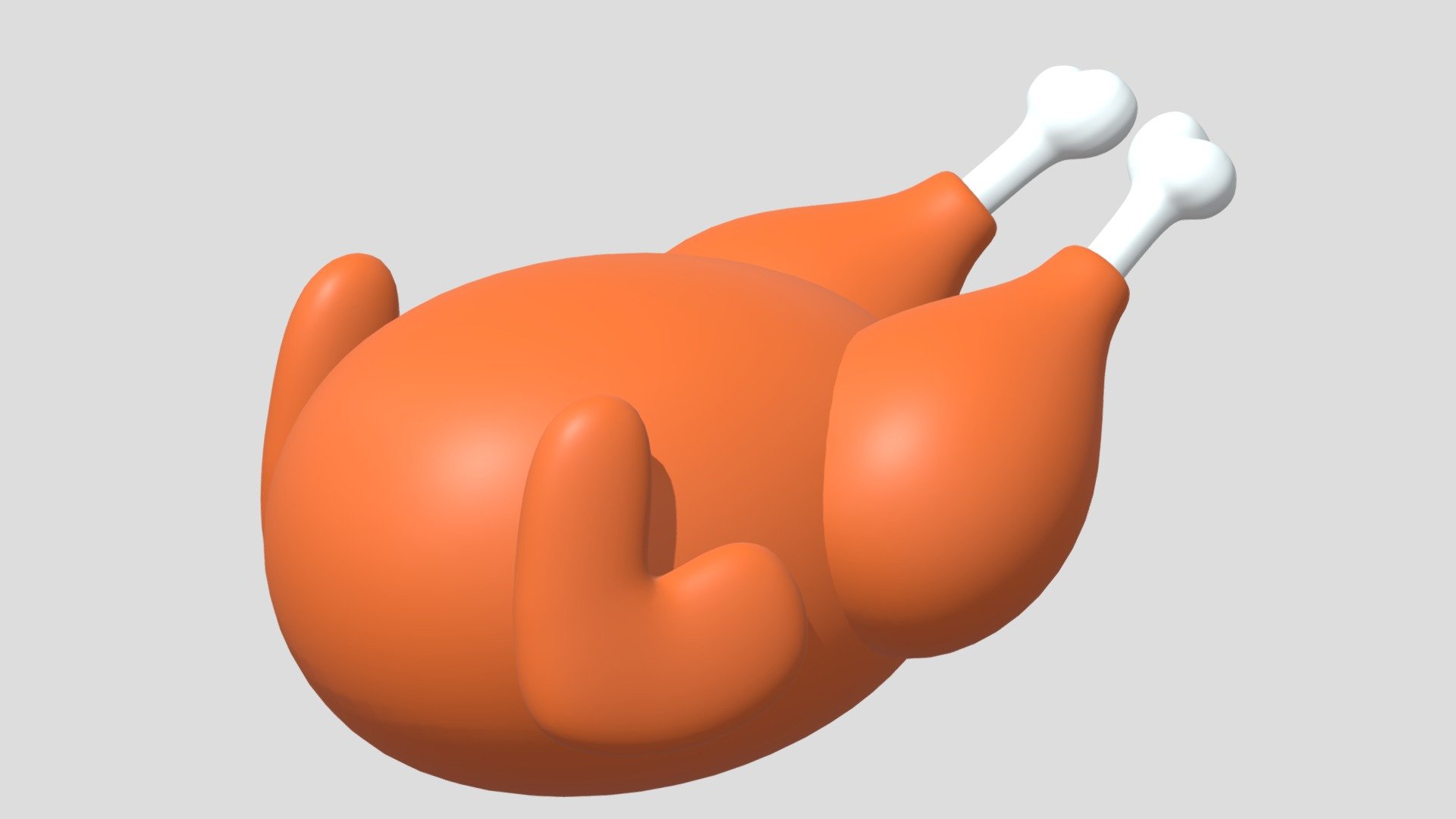 Cartoon Roasted Turkey - Buy Royalty Free 3D model by Philip Storm ...