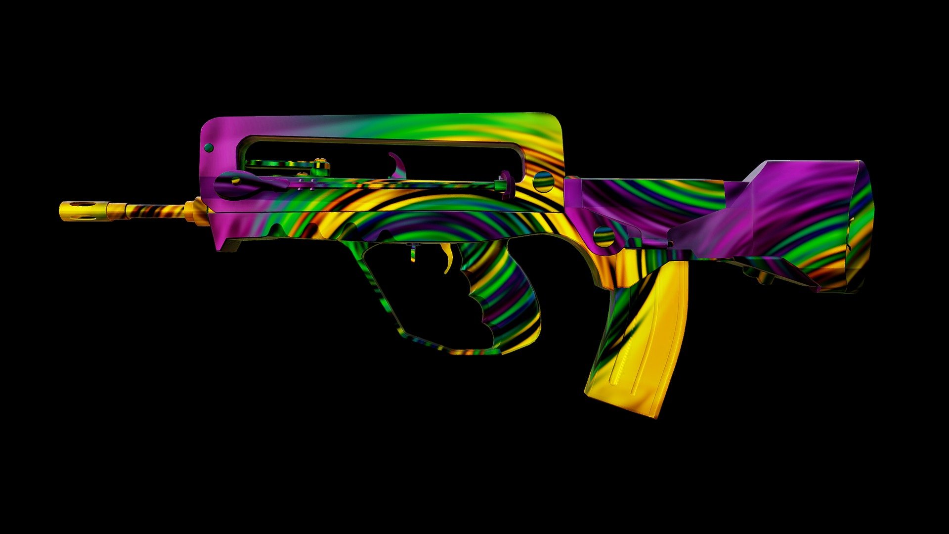 Famas - Stirred Paint V2 - 3D model by BroodingSpider8 [93f0024 ...