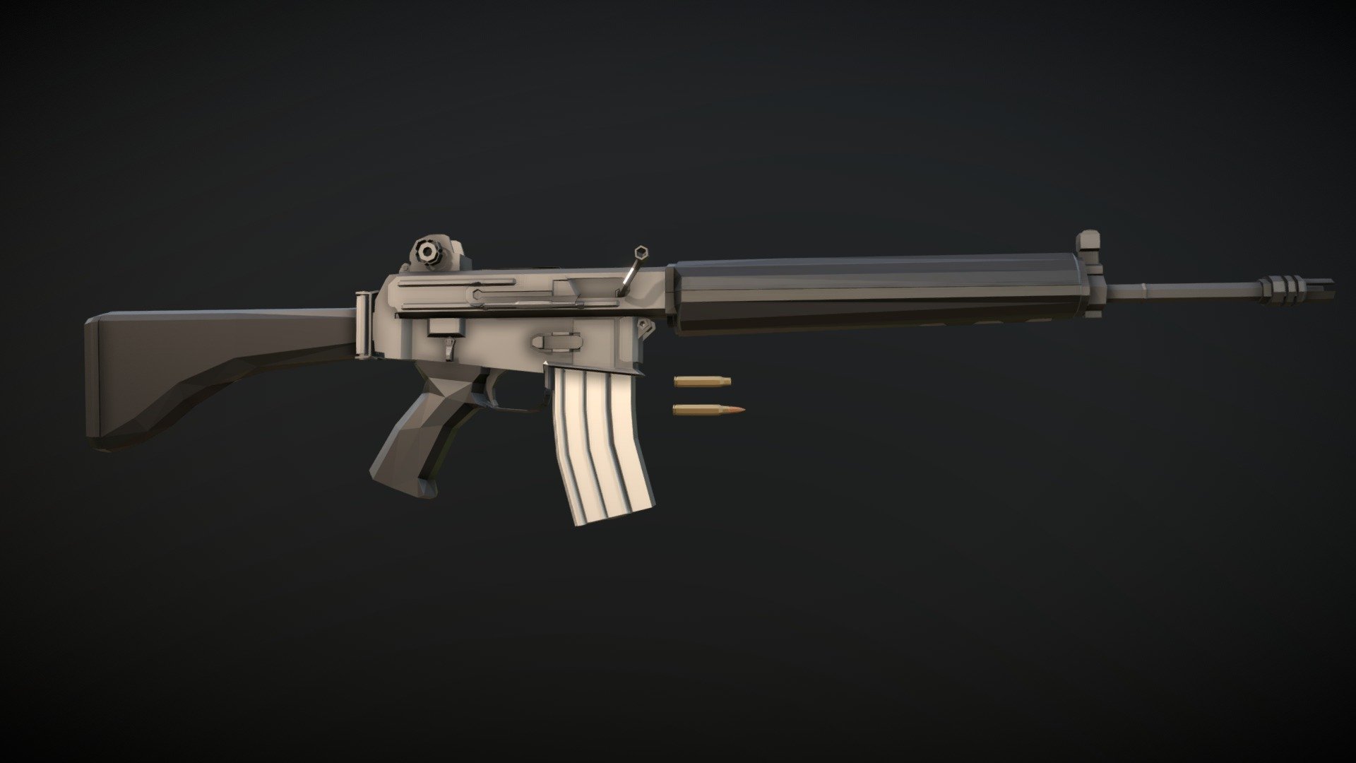 Low-Poly Armalite AR18 - Download Free 3D model by notcplkerry [93f229a ...